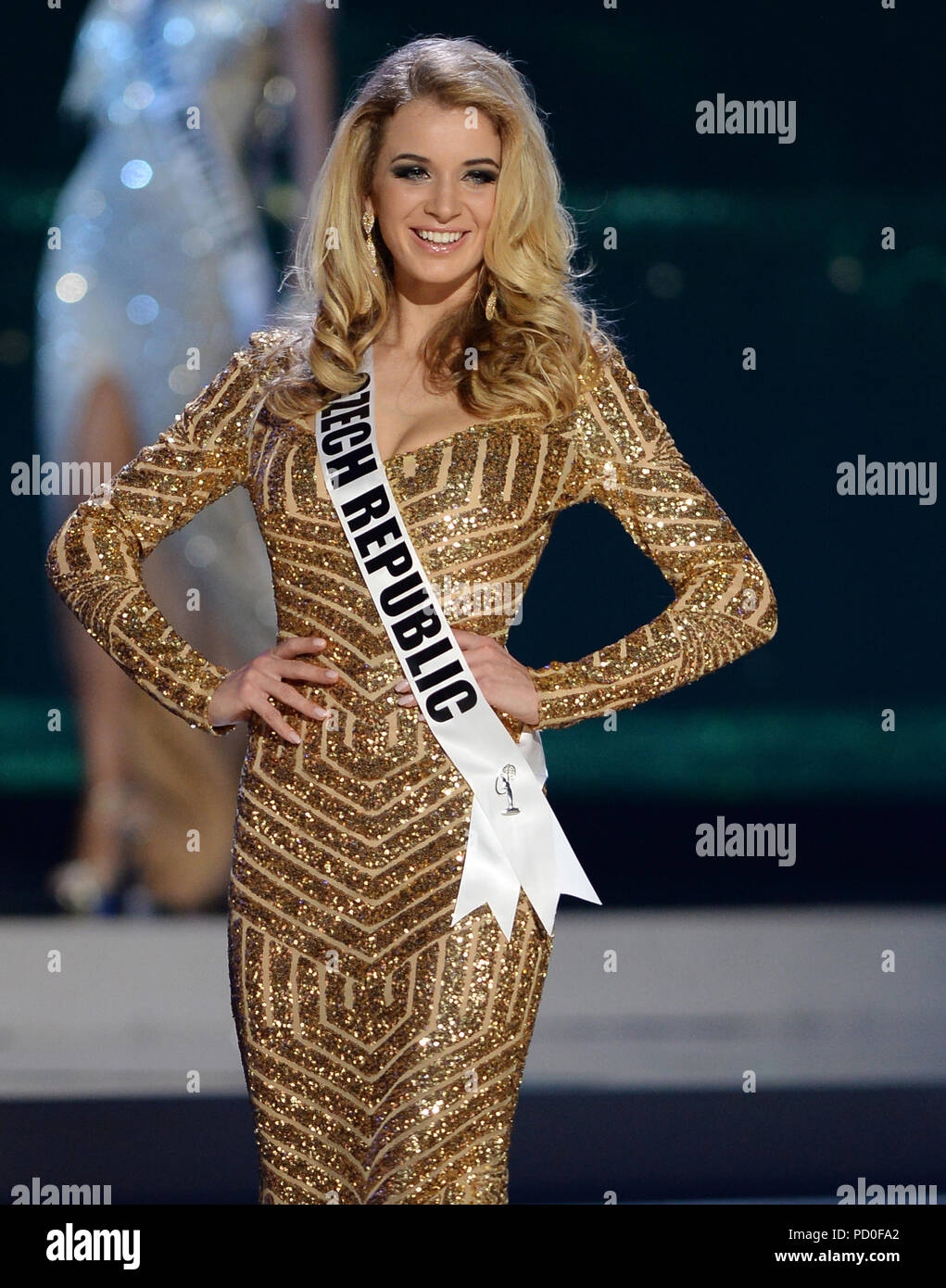 MIAMI, FL - JANUARY 21: Miss Czech Republic Gabriela Frankova competes ...