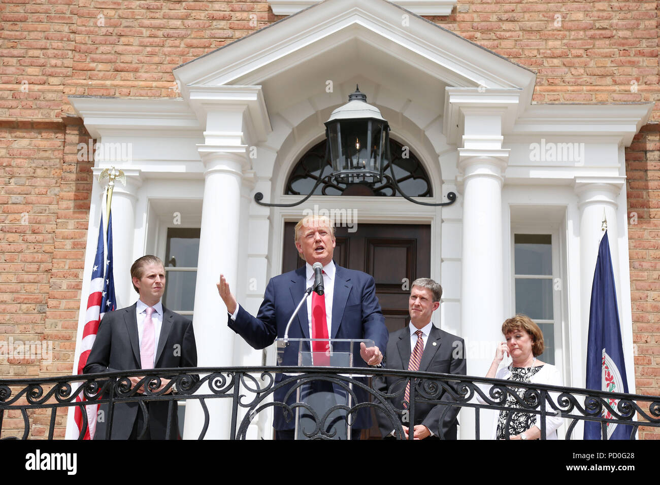 Charlottesville, VA - 7/14/15 - Donald J. Trump and son Eric Trump at ...