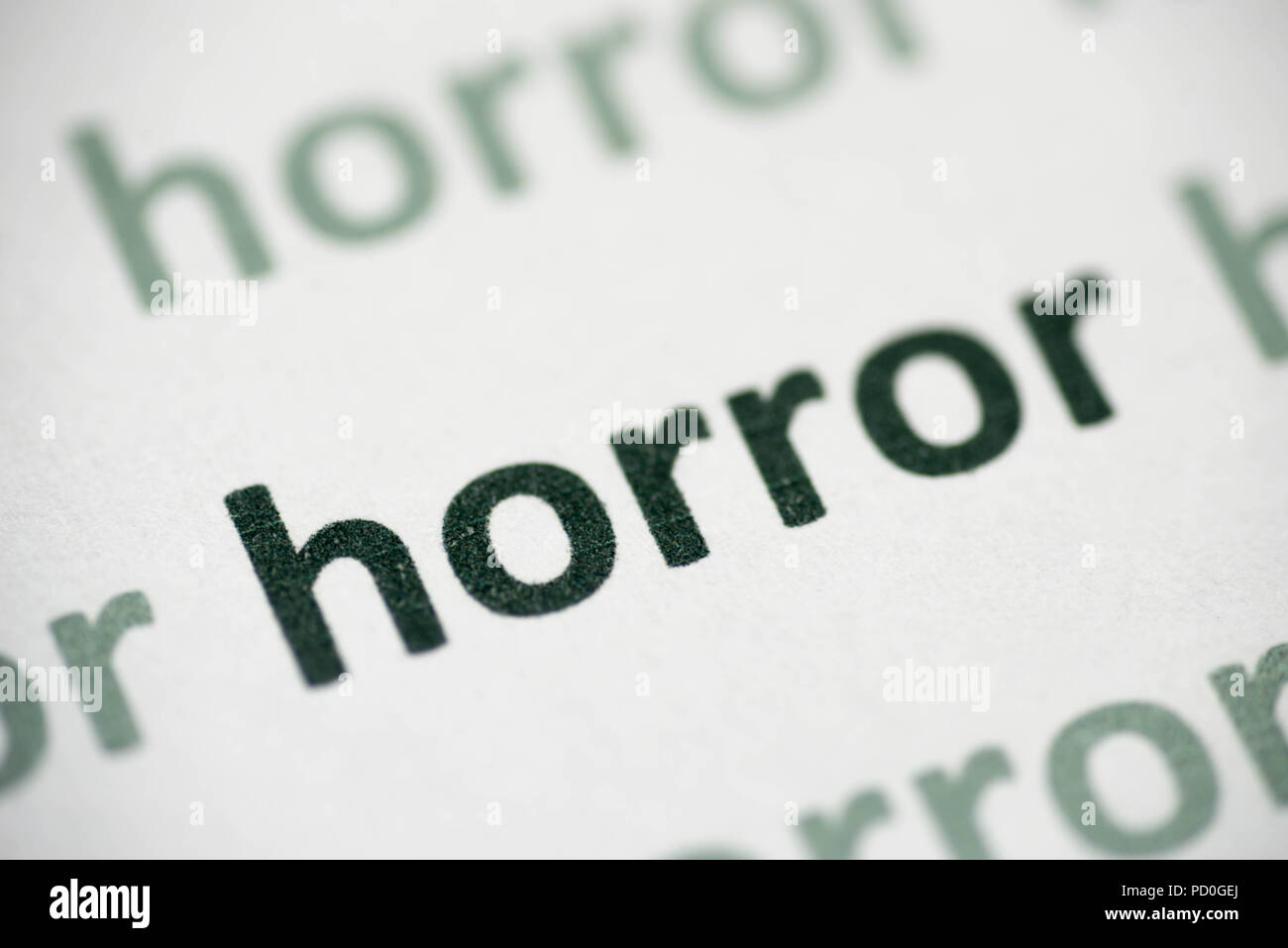 Word horror hi-res stock photography and images - Alamy