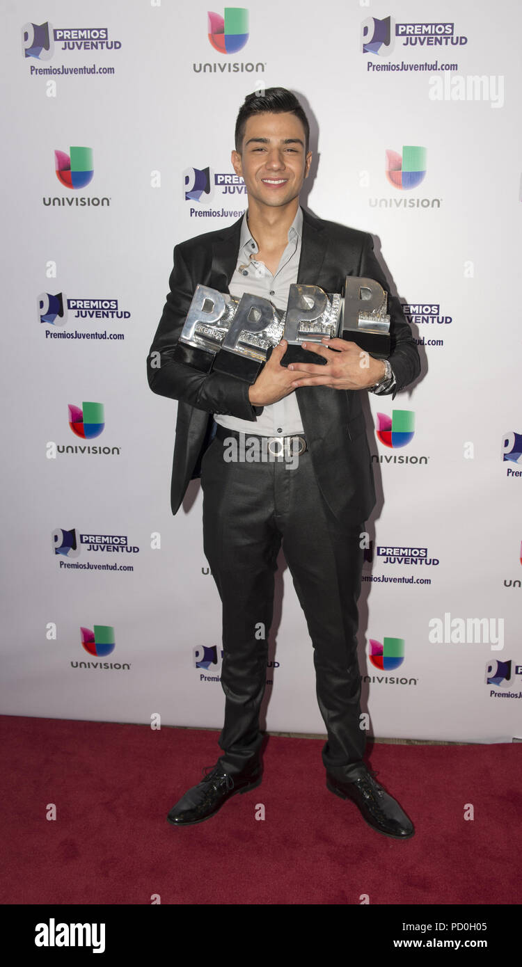 MIAMI, FL - JULY 16: Luis Coronel attends Univision's Premios Juventud ...