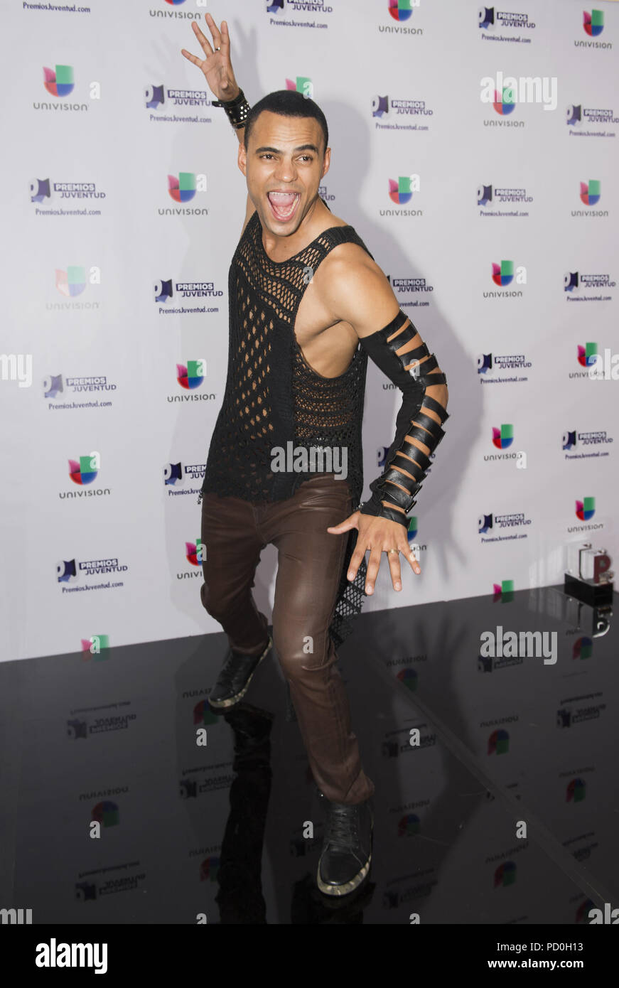 MIAMI, FL - JULY 16: Mahombi attends Univision's Premios Juventud 2015 ...