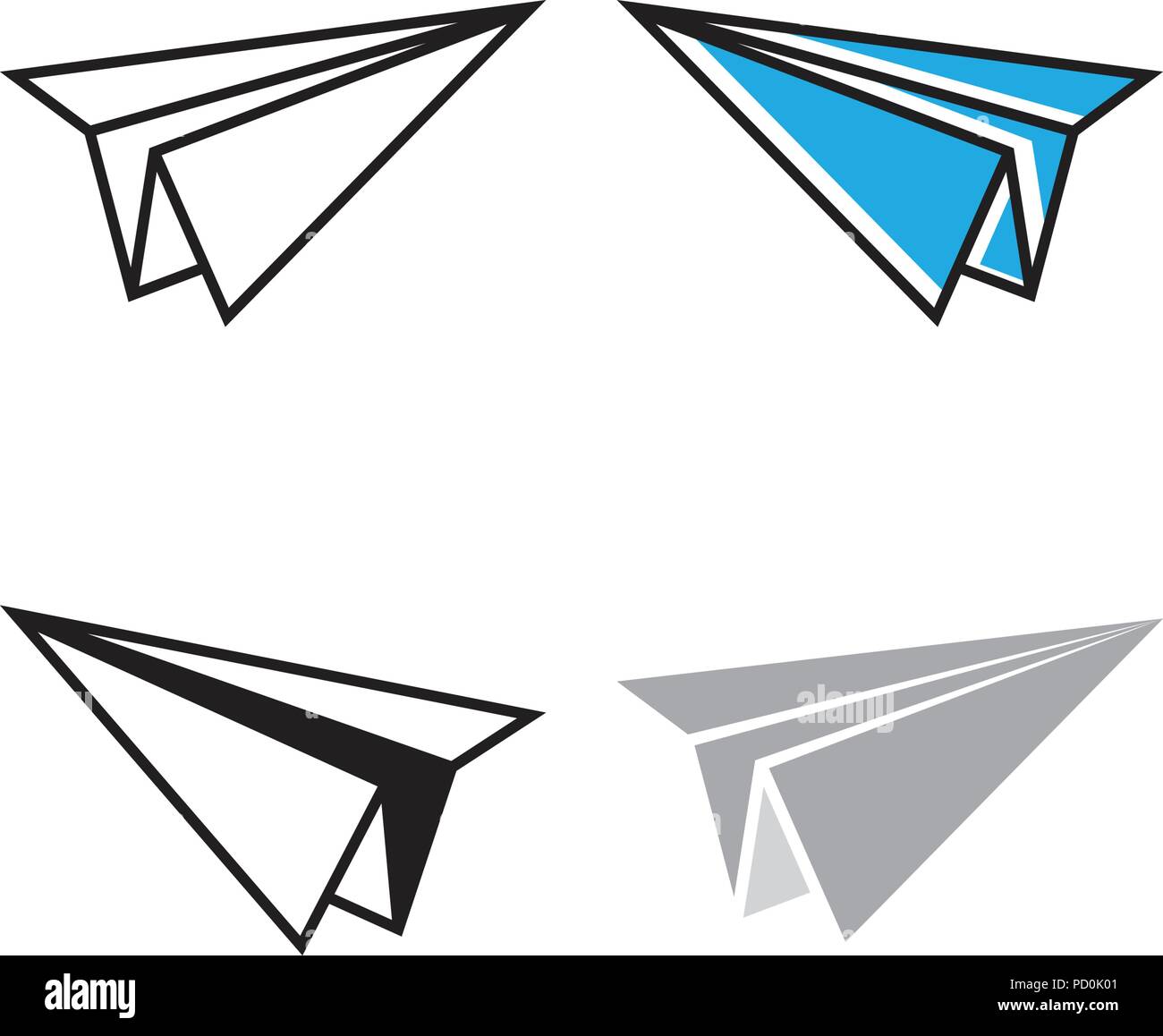 Map paper aeroplane Cut Out Stock Images & Pictures - Alamy