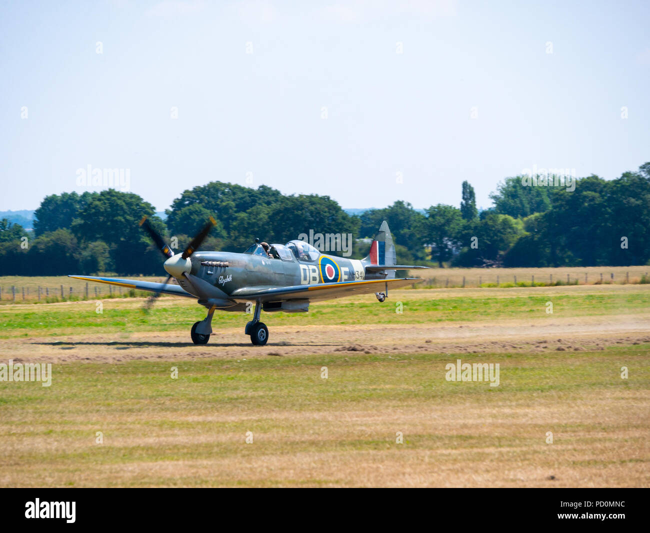 A passenger flight in a Supermarine Spitfire IX at Aero Legends ...
