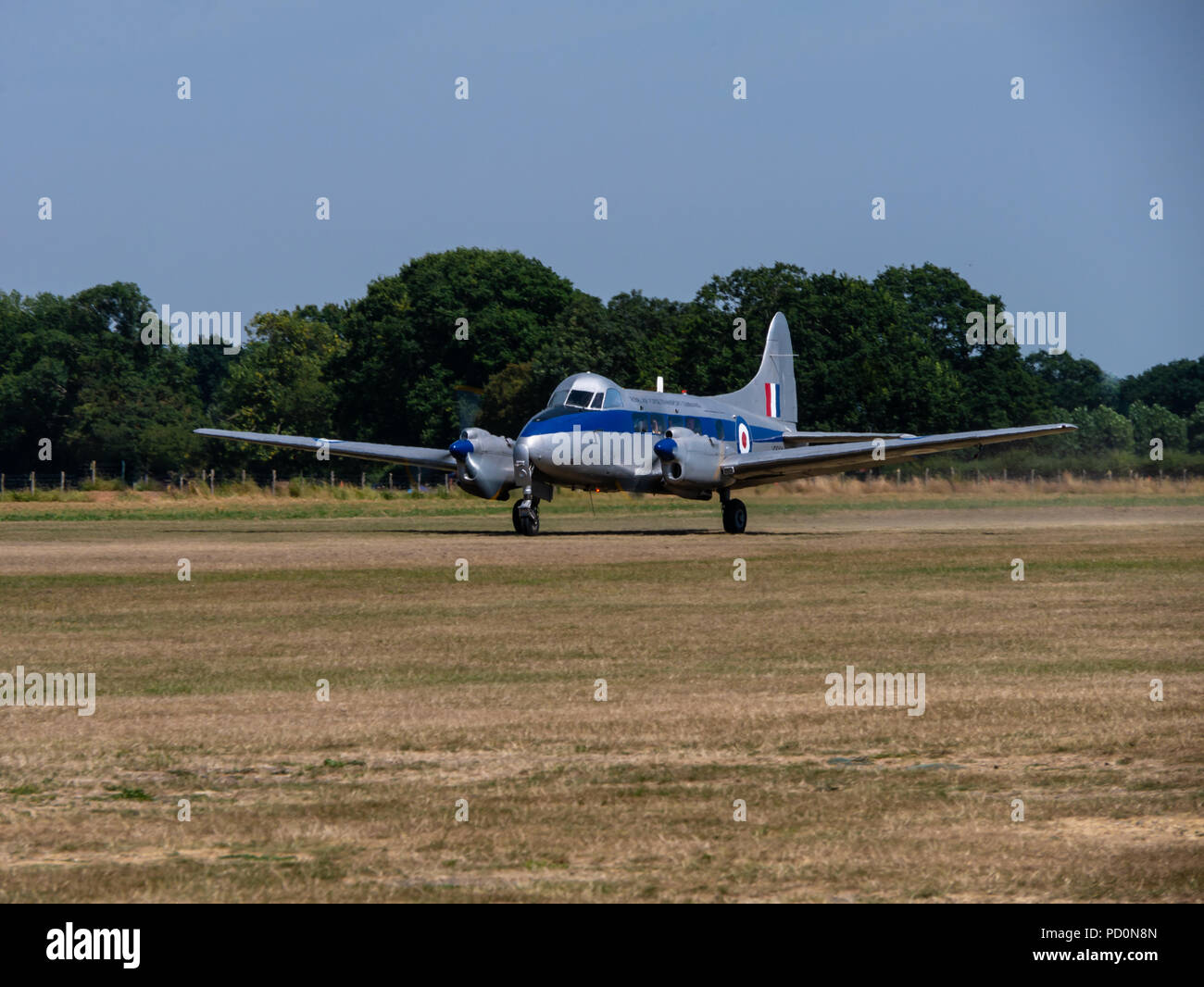 De Havilland Devon (Dove), RAF transport aricraft, Headcorn, Kent, UK ...