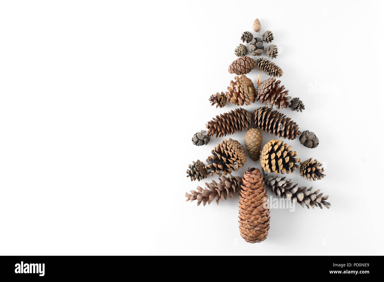 Fir tree top view Cut Out Stock Images & Pictures - Alamy