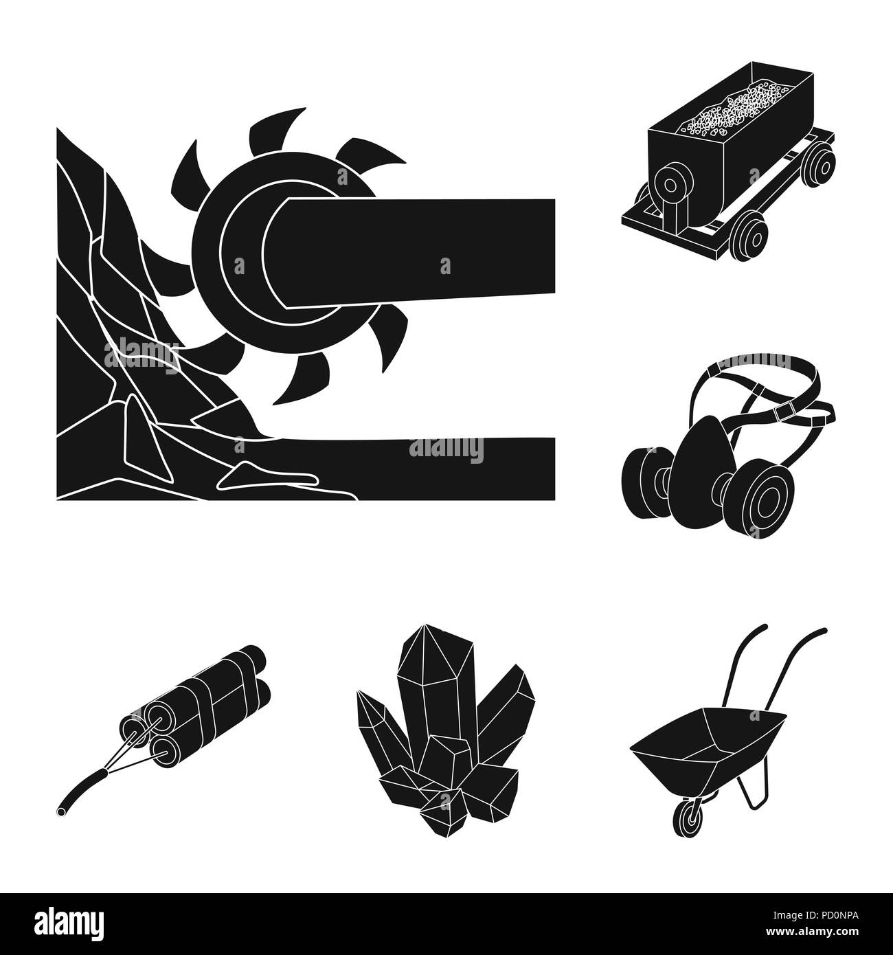 Mining Equipment Vector