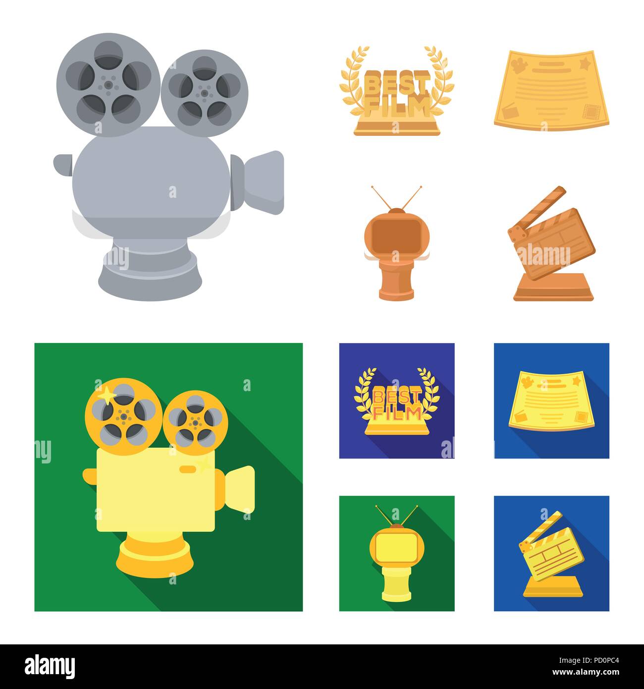 Different types of film Cut Out Stock Images & Pictures - Alamy