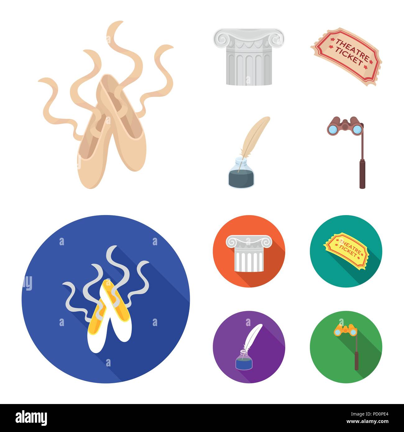 Pointe shoes icon cartoon style hi-res stock photography and images - Alamy