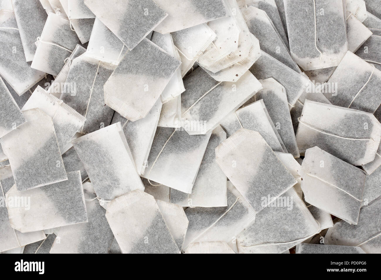 Kitchen - food and drinks. Top view tea bag background Stock Photo - Alamy