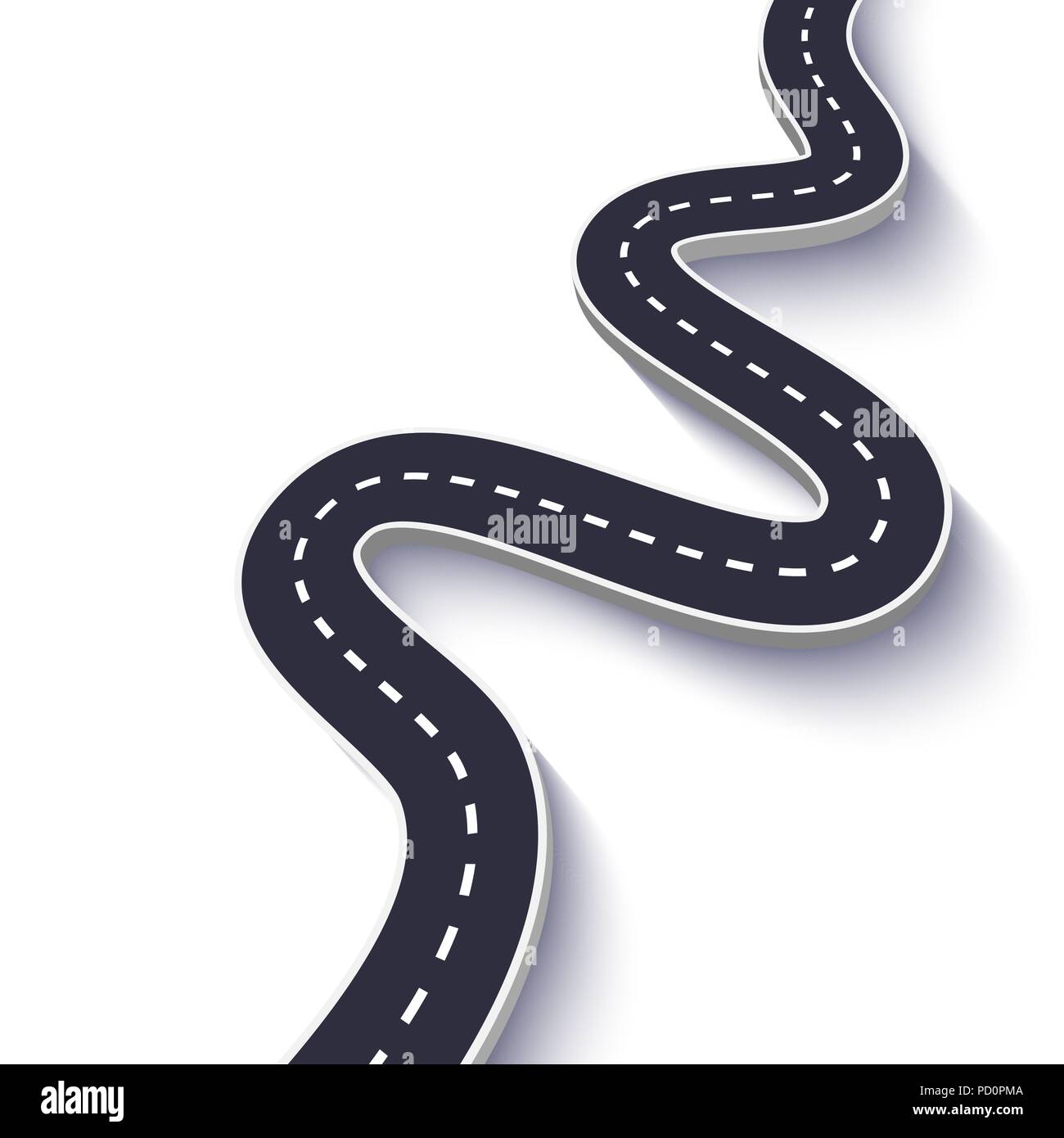 Winding Path Cartoon