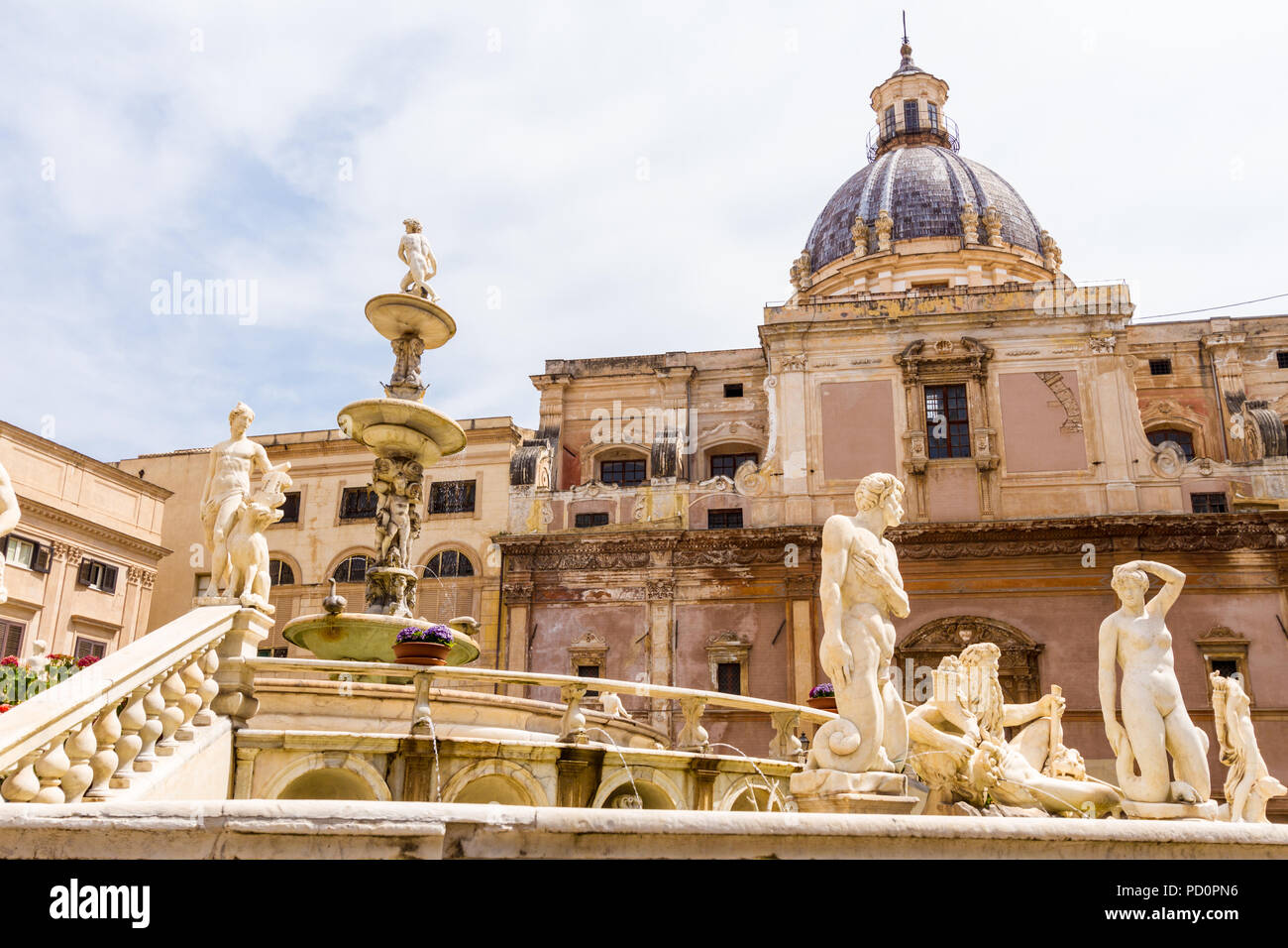 The Praetorian Fountain (Italian: Fontana Pretoria) is a monumental ...