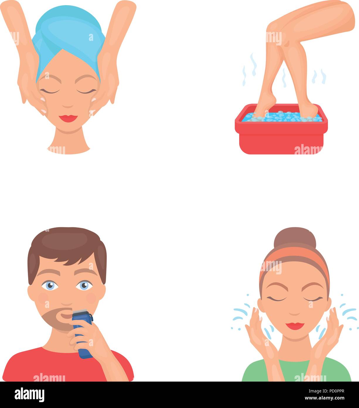 Washing Face Animation