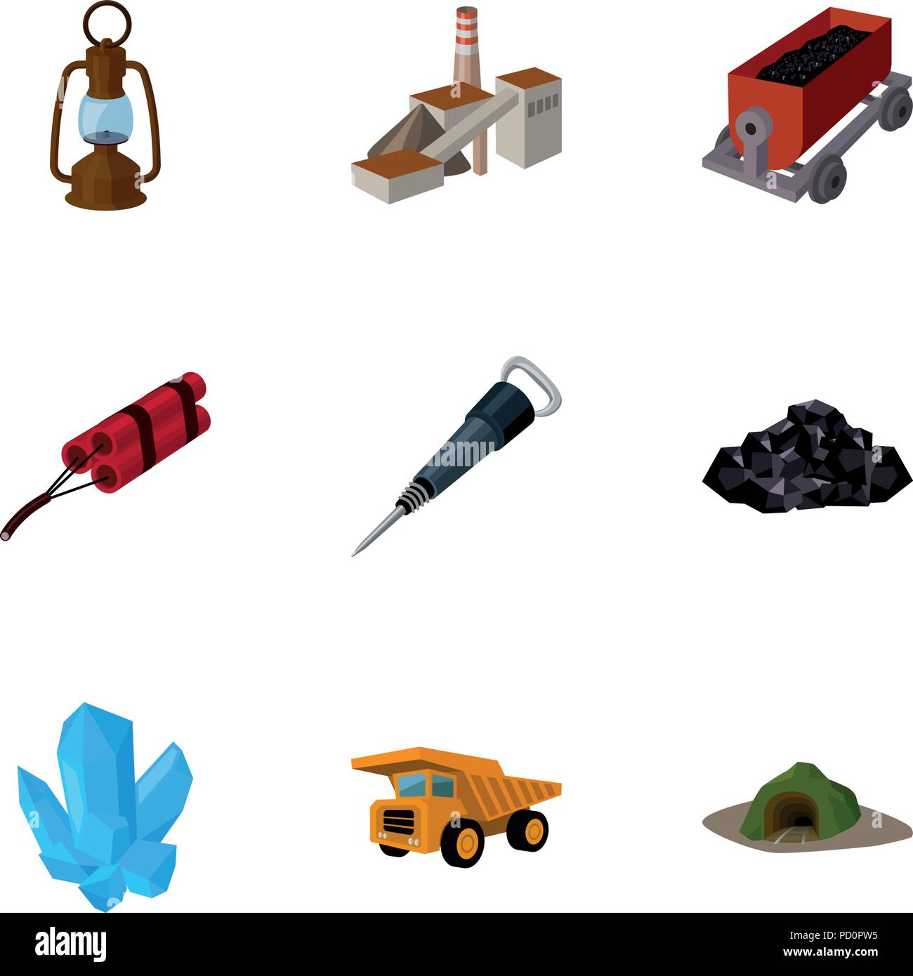 Salt extraction plant Stock Vector Images - Alamy