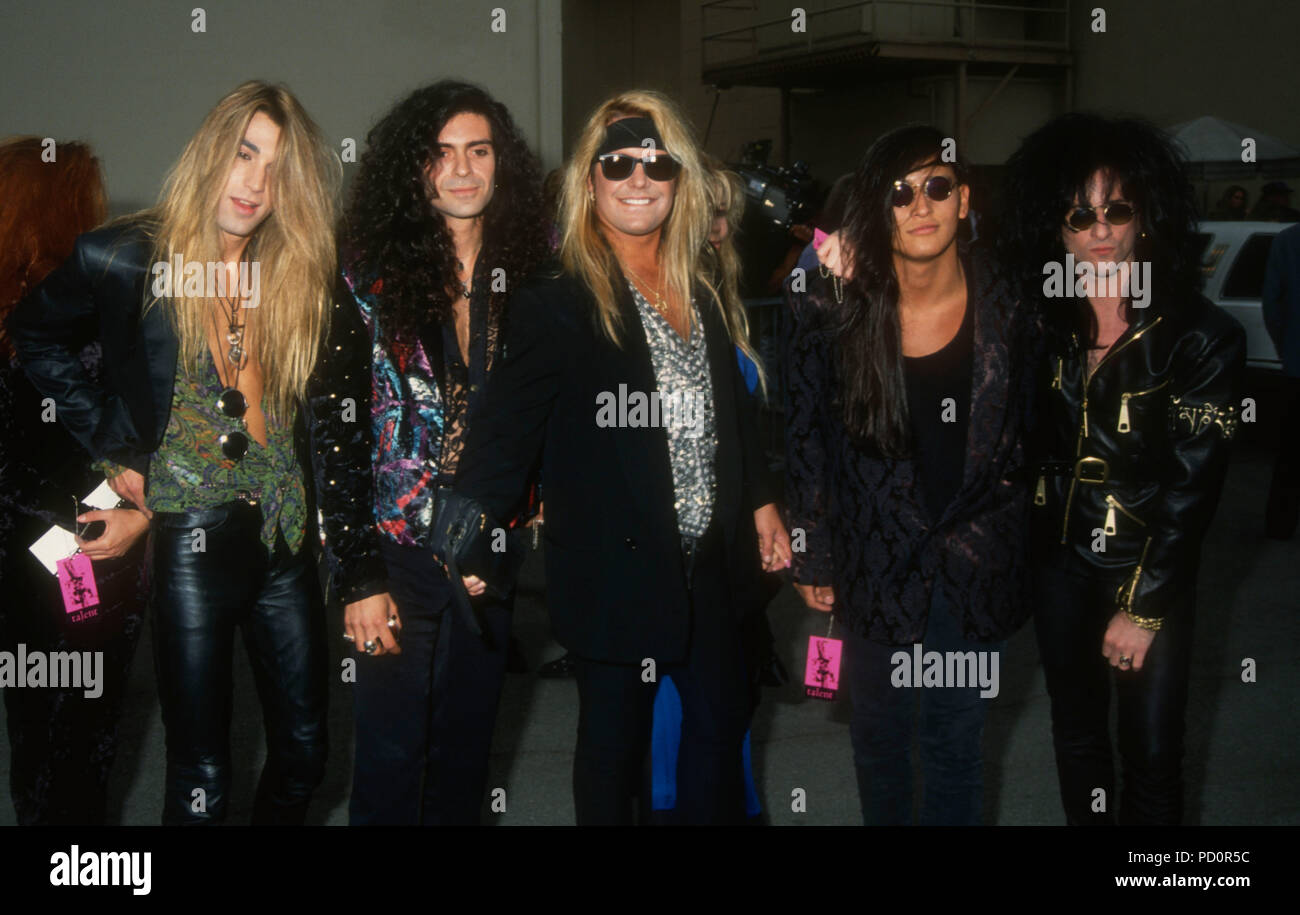BURBANK, CA - JUNE 5: (L-R) Musicians Vik Foxx, Phil Soussan, Vince ...