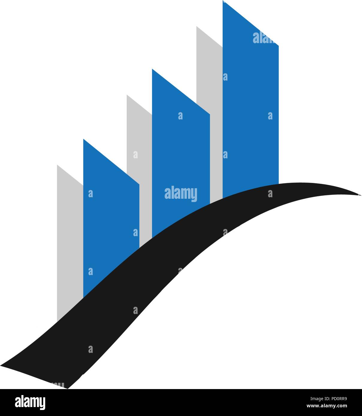 Grey modern building Stock Vector Images - Alamy