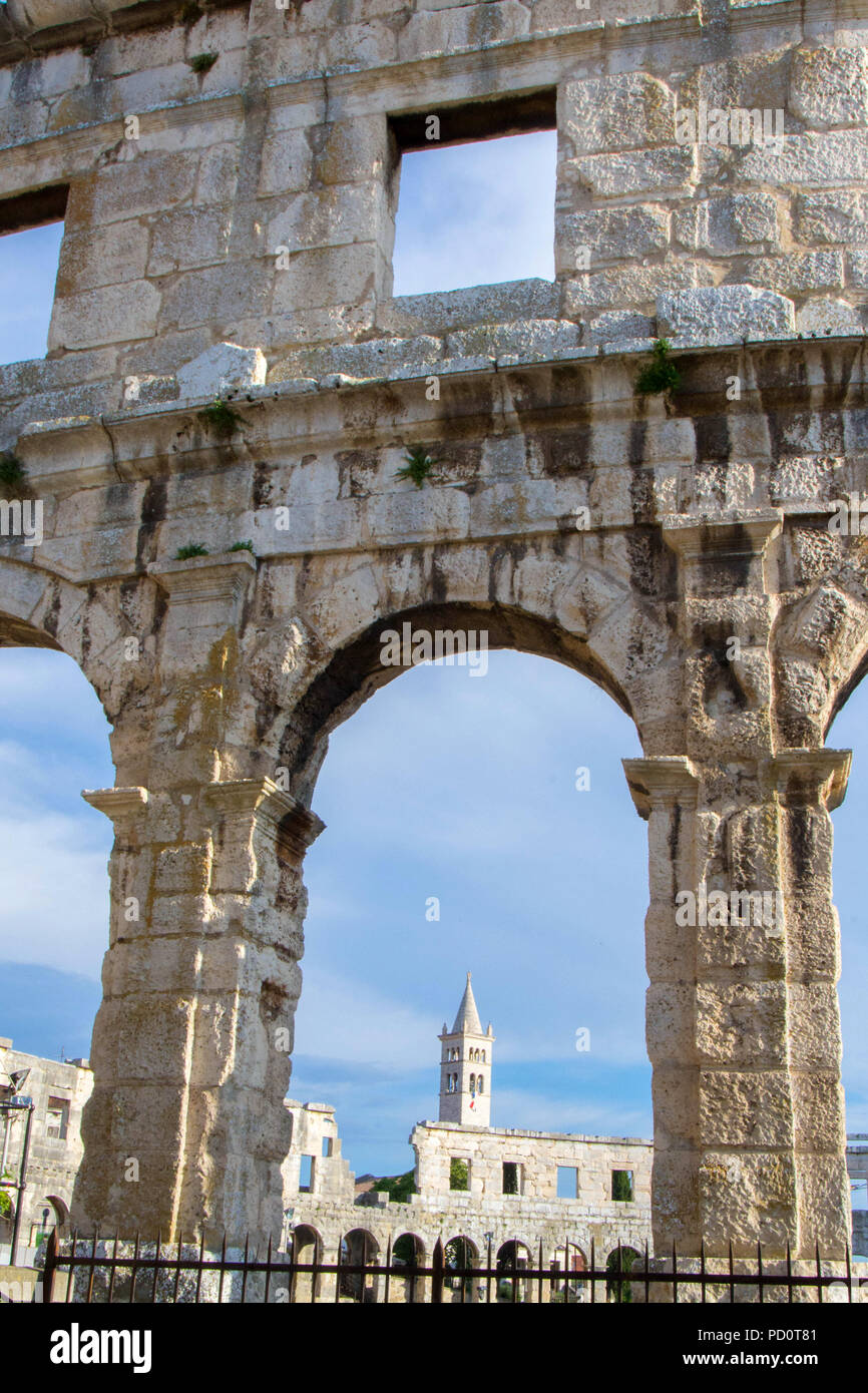 The Pula Arena is the name of the amphitheatre located in Pula, Croatia ...