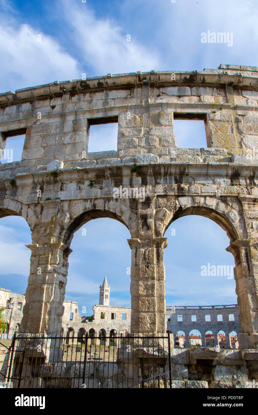 The Pula Arena is the name of the amphitheatre located in Pula, Croatia ...