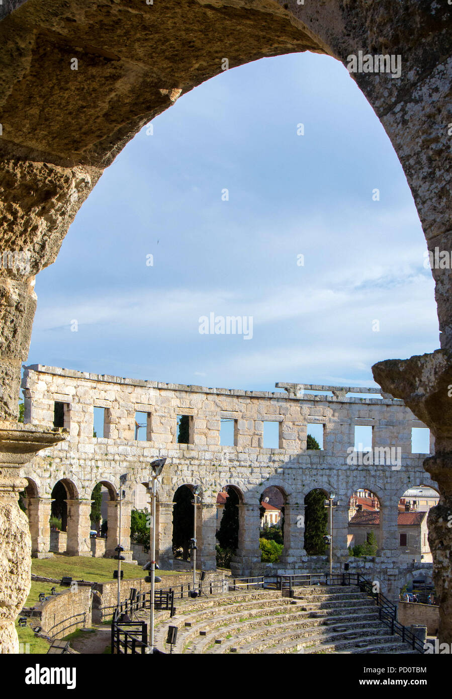 The Pula Arena is the name of the amphitheatre located in Pula, Croatia ...