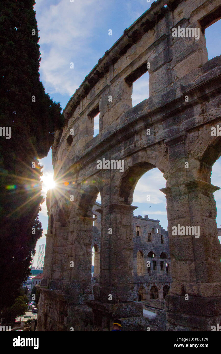 The Pula Arena is the name of the amphitheatre located in Pula, Croatia ...
