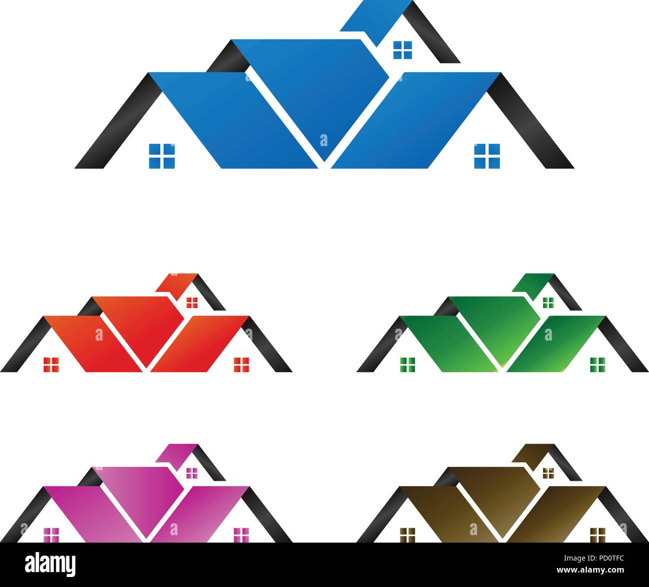 Mega real estate logo Stock Vector Images - Alamy