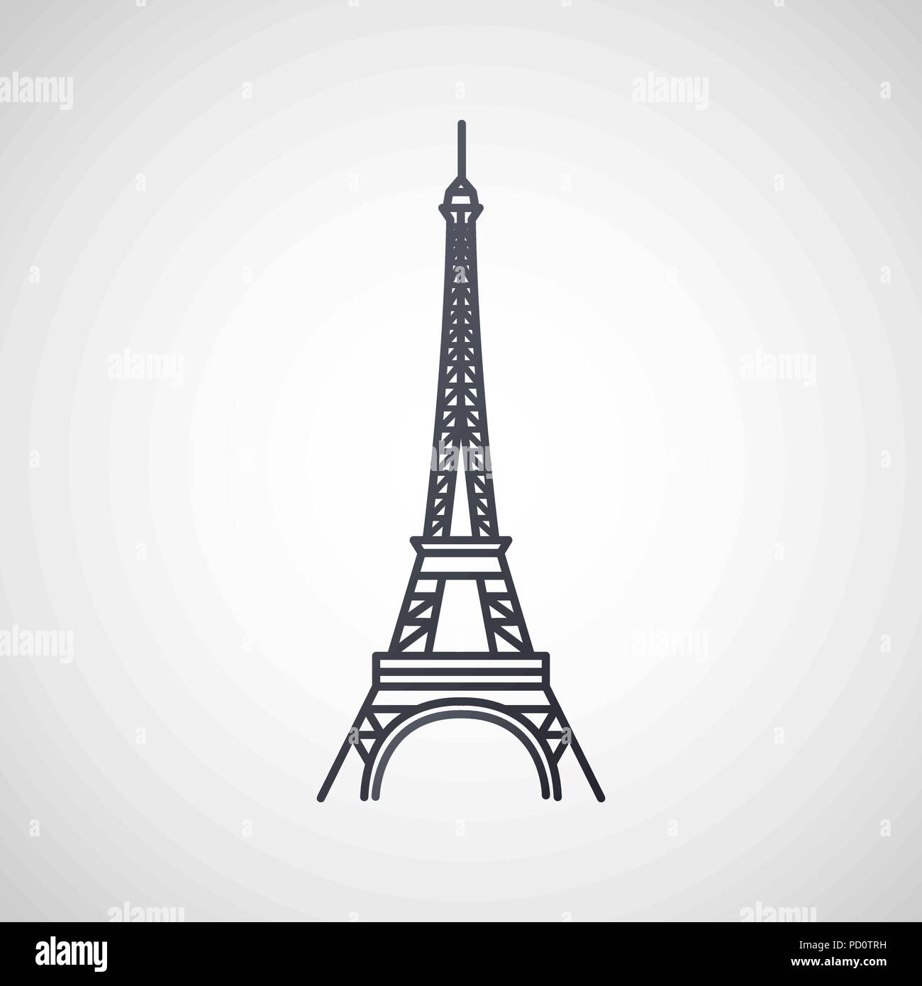 Eiffel tower logo hi-res stock photography and images - Alamy
