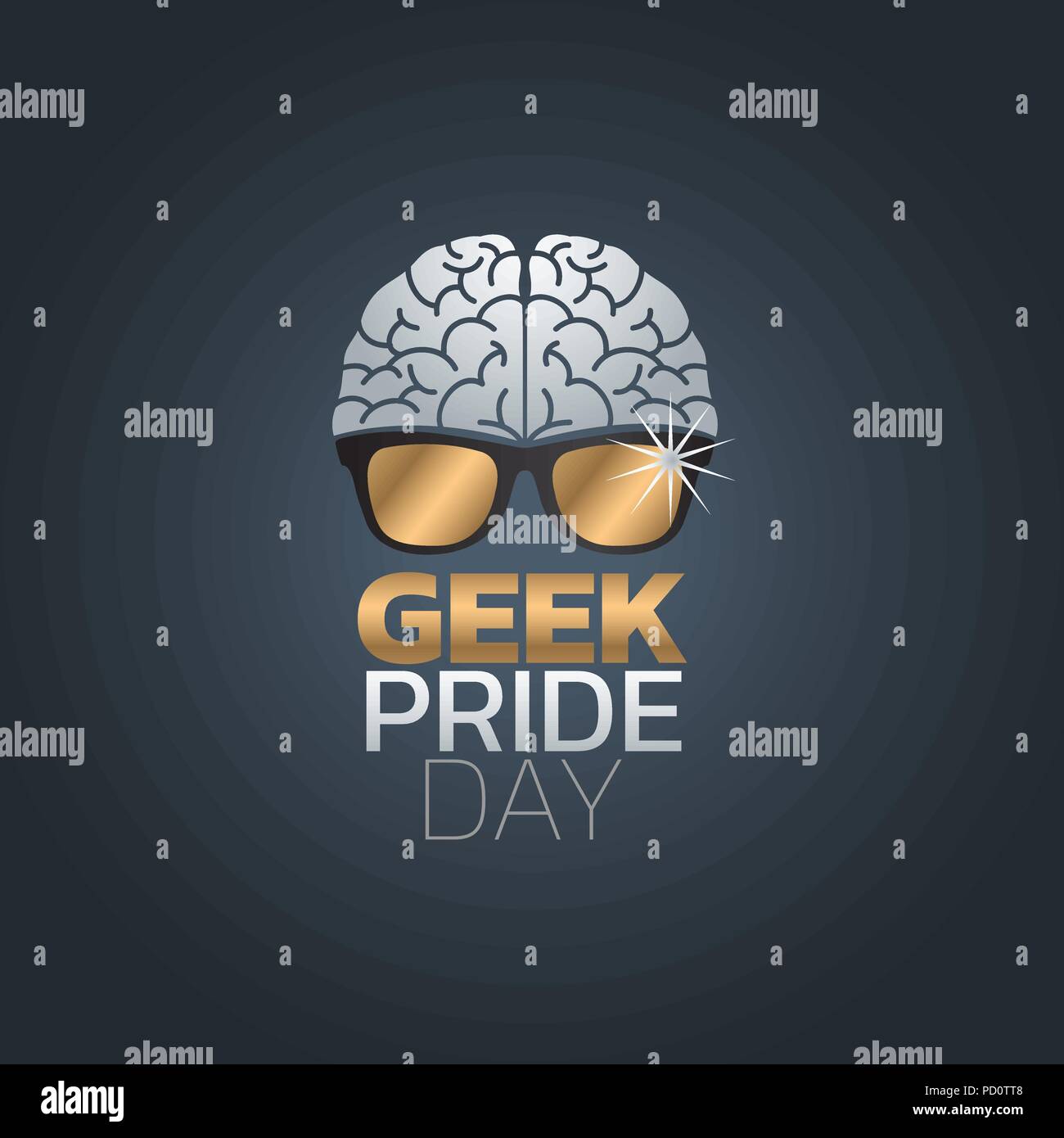 Geek day Stock Vector Images - Alamy