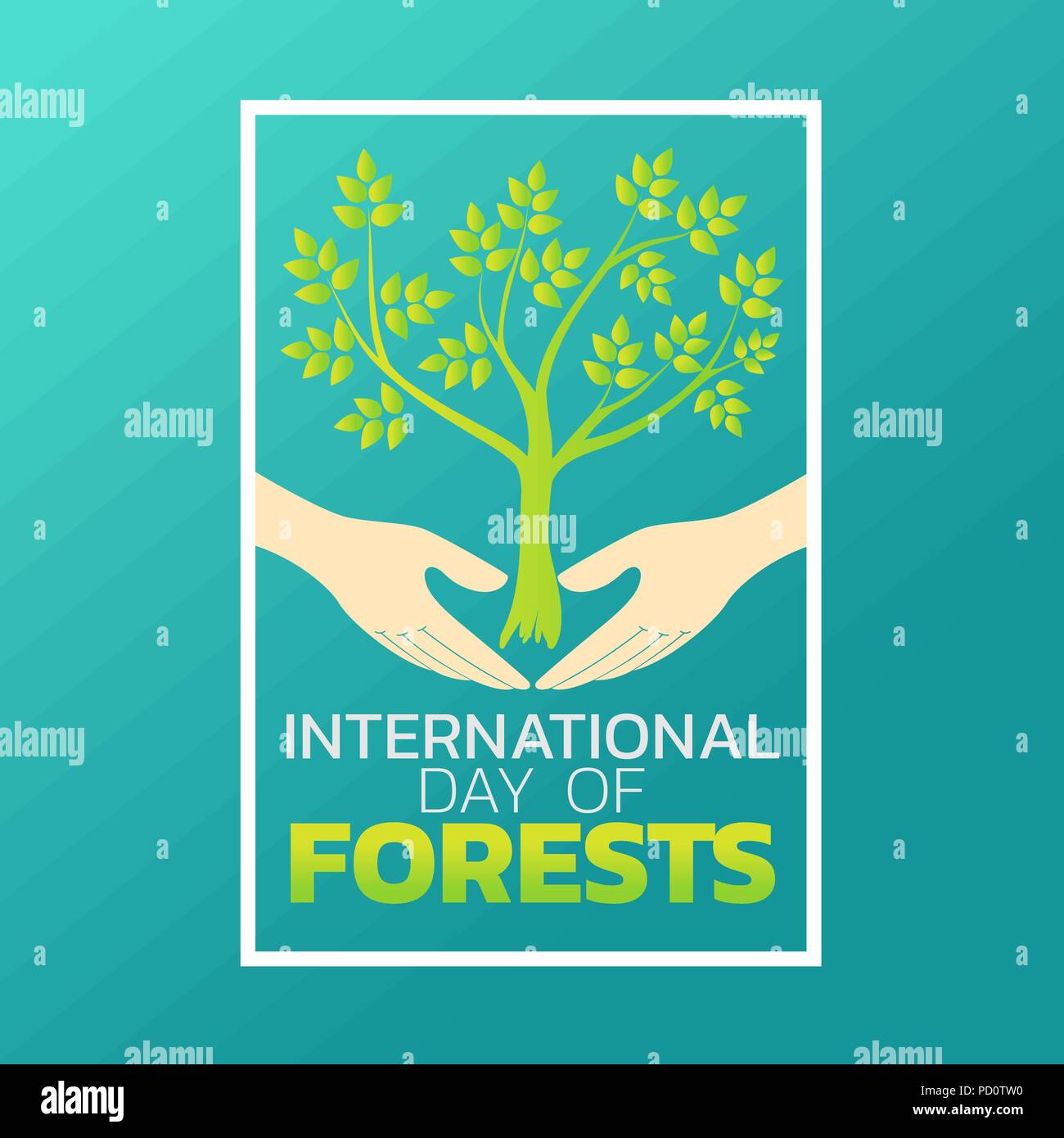 International Day of Forests logo icon design, vector illustration ...