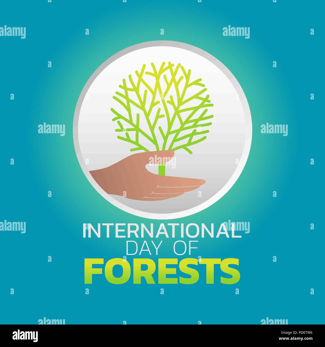 International Day of Forests logo icon design, vector illustration ...