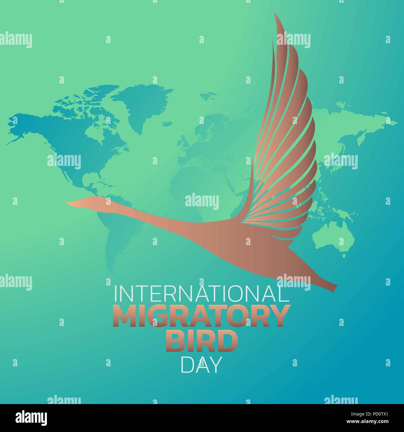 International Migratory Bird Day logo icon design, vector illustration ...