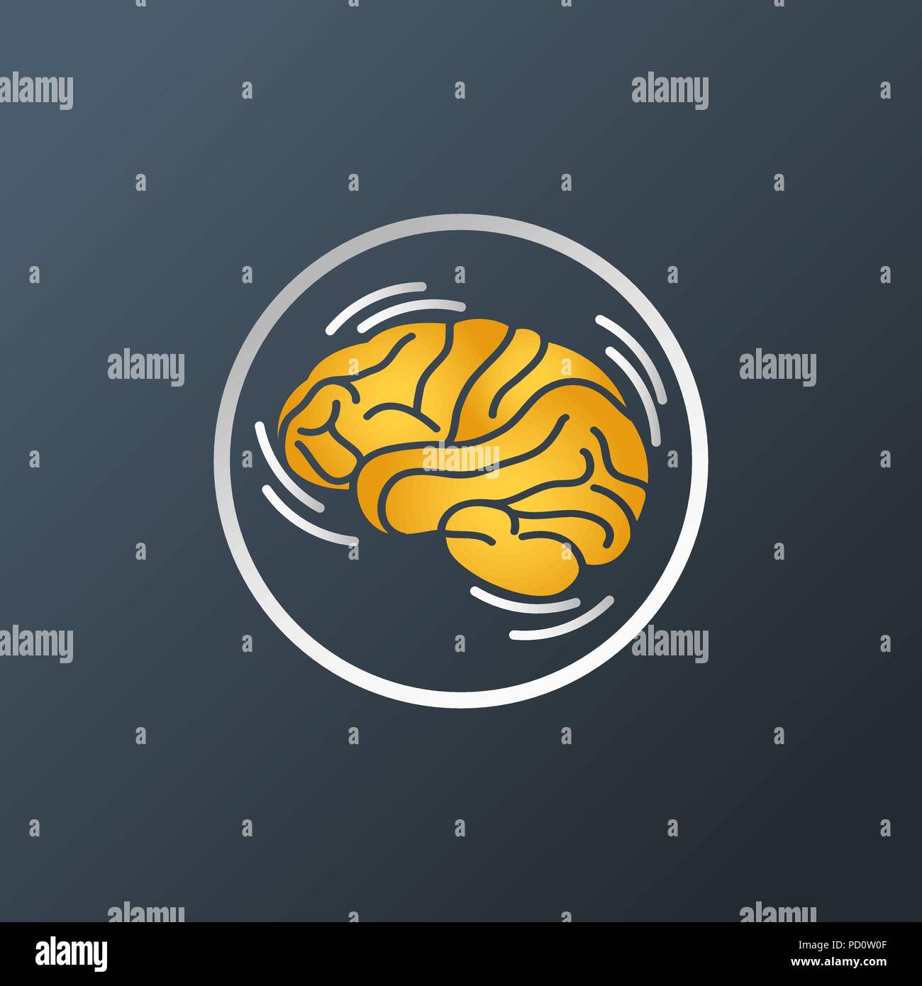 Parkinson’s disease vector logo icon illustration Stock Vector Image ...