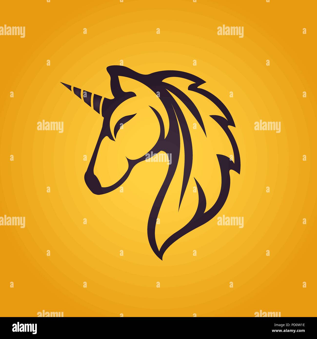 unicorn logo icon design, vector illustration Stock Vector Image & Art ...