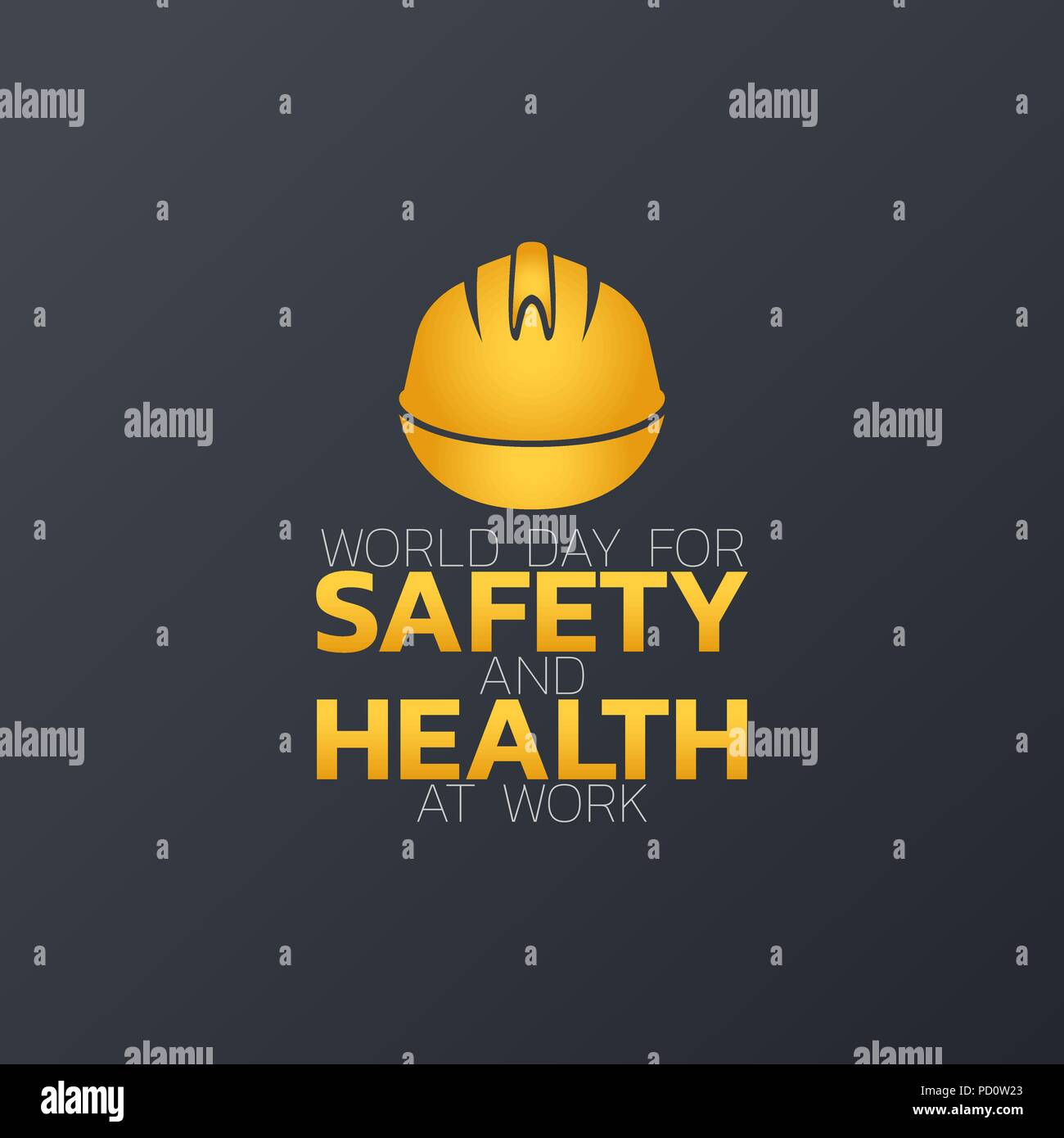 World Day for Safety and Health at Work logo icon design, vector ...