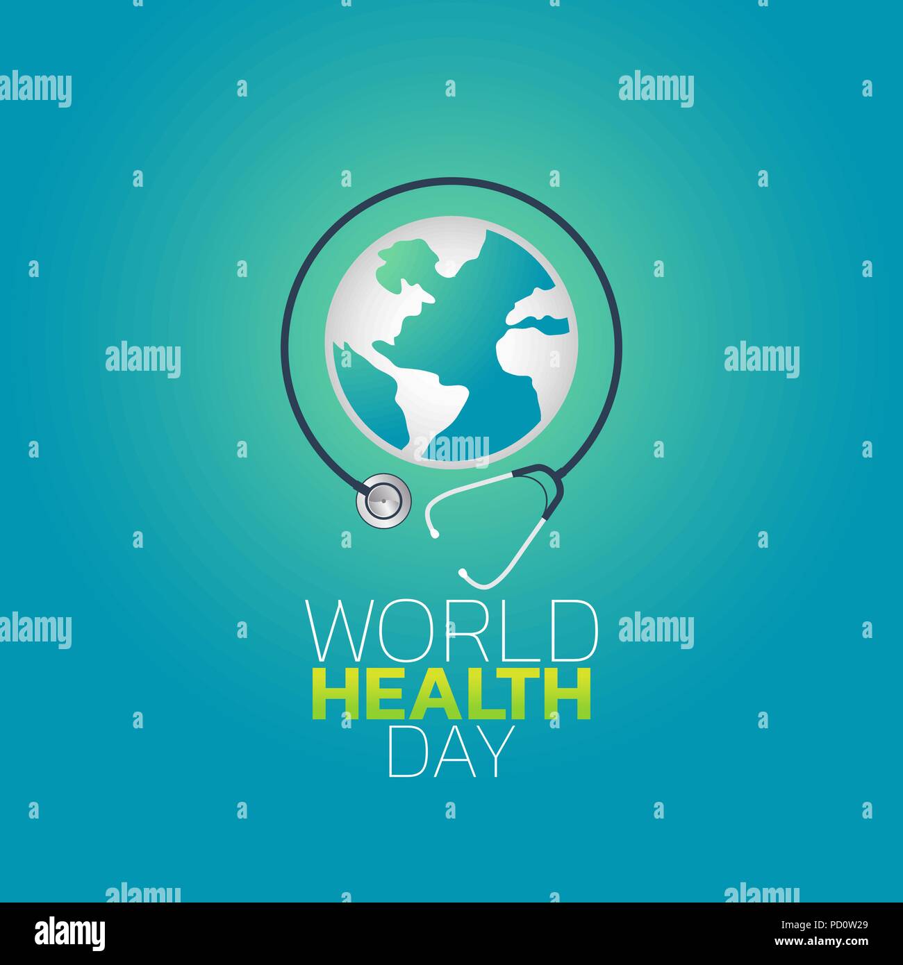 World Health Day logo icon design, vector illustration Stock Vector ...
