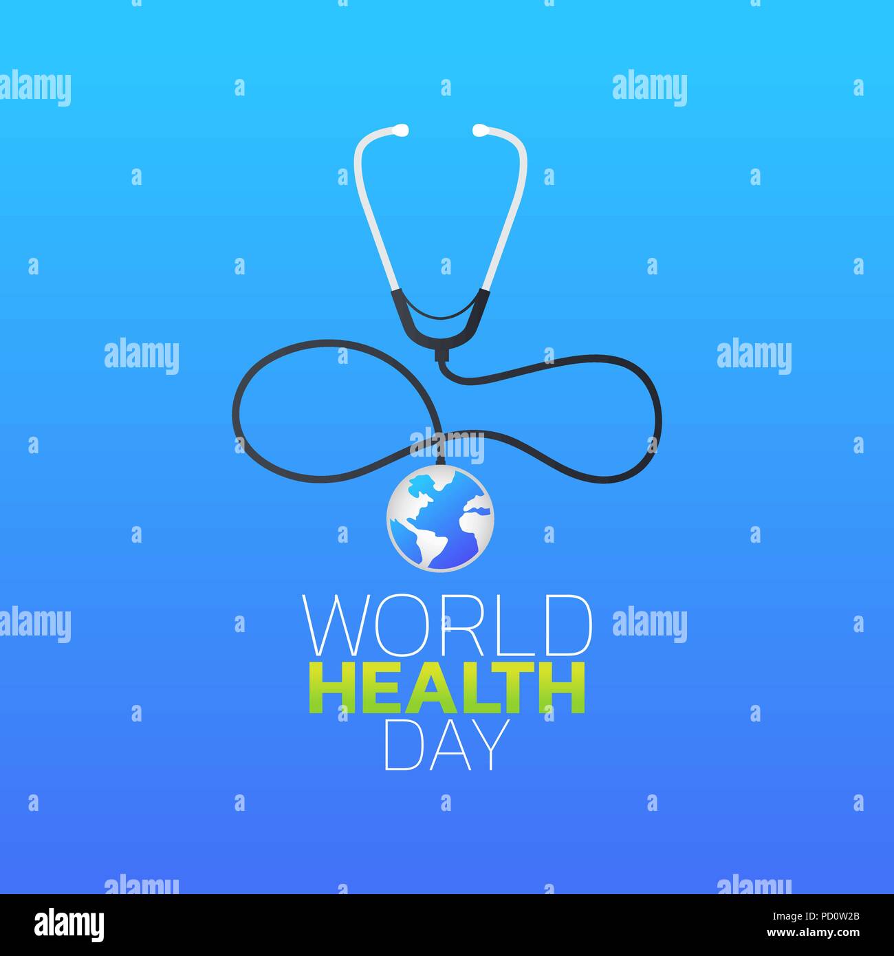 World Health Day logo icon design, vector illustration Stock Vector ...