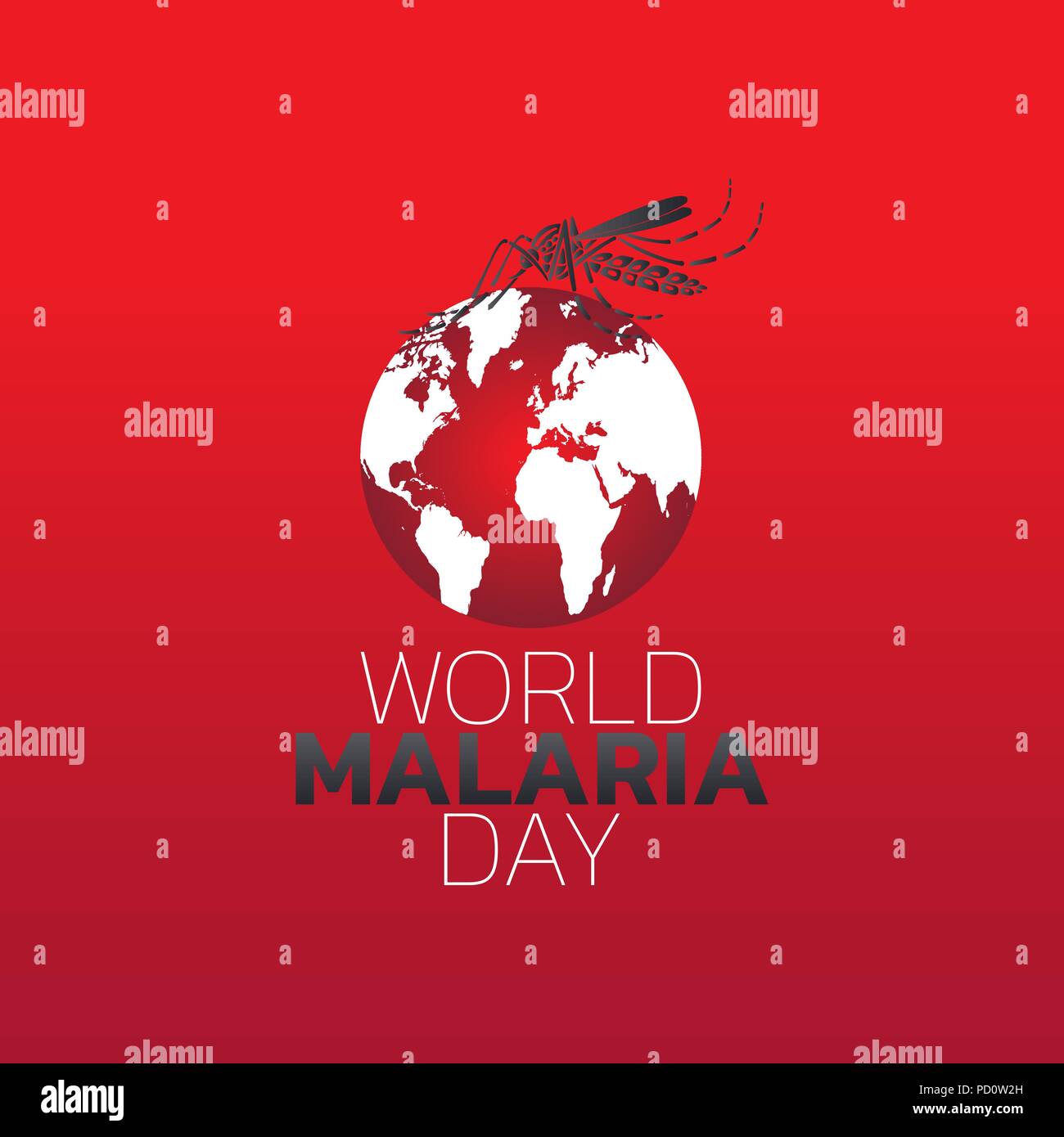 World Malaria Day logo icon design, vector illustration Stock Vector ...