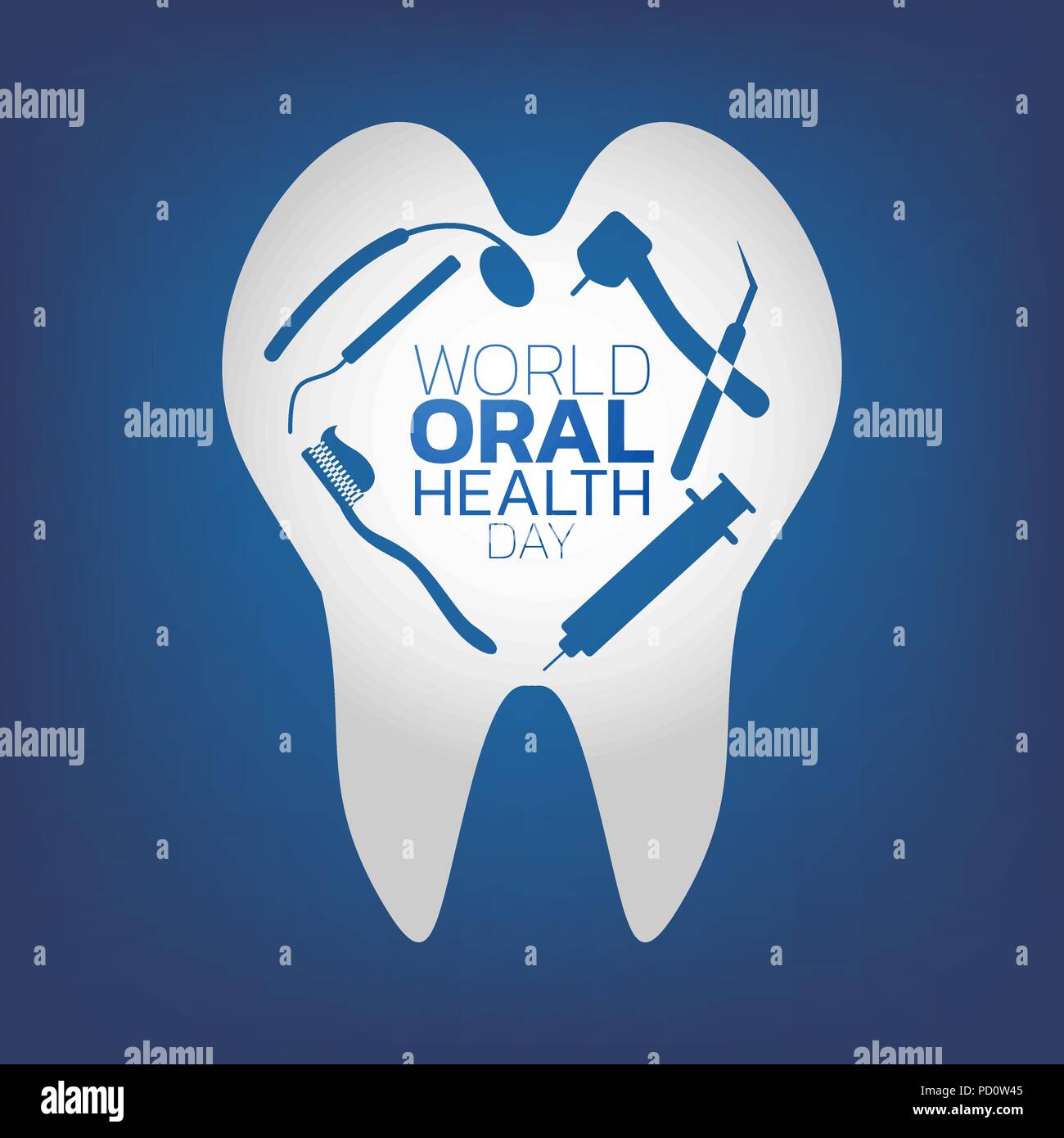 World Oral Health Day logo icon design, vector illustration Stock ...