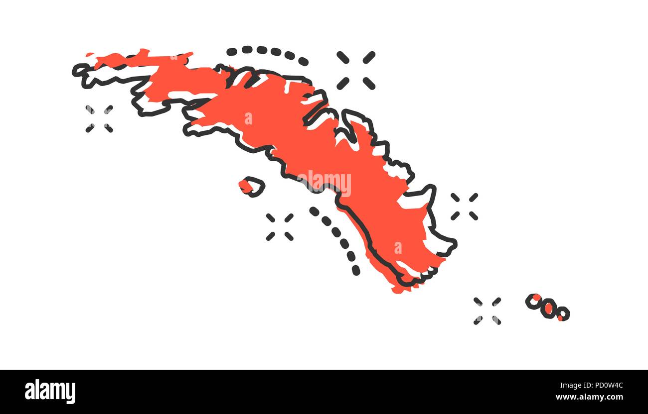 Vector cartoon South Georgia map icon in comic style. South Georgia ...