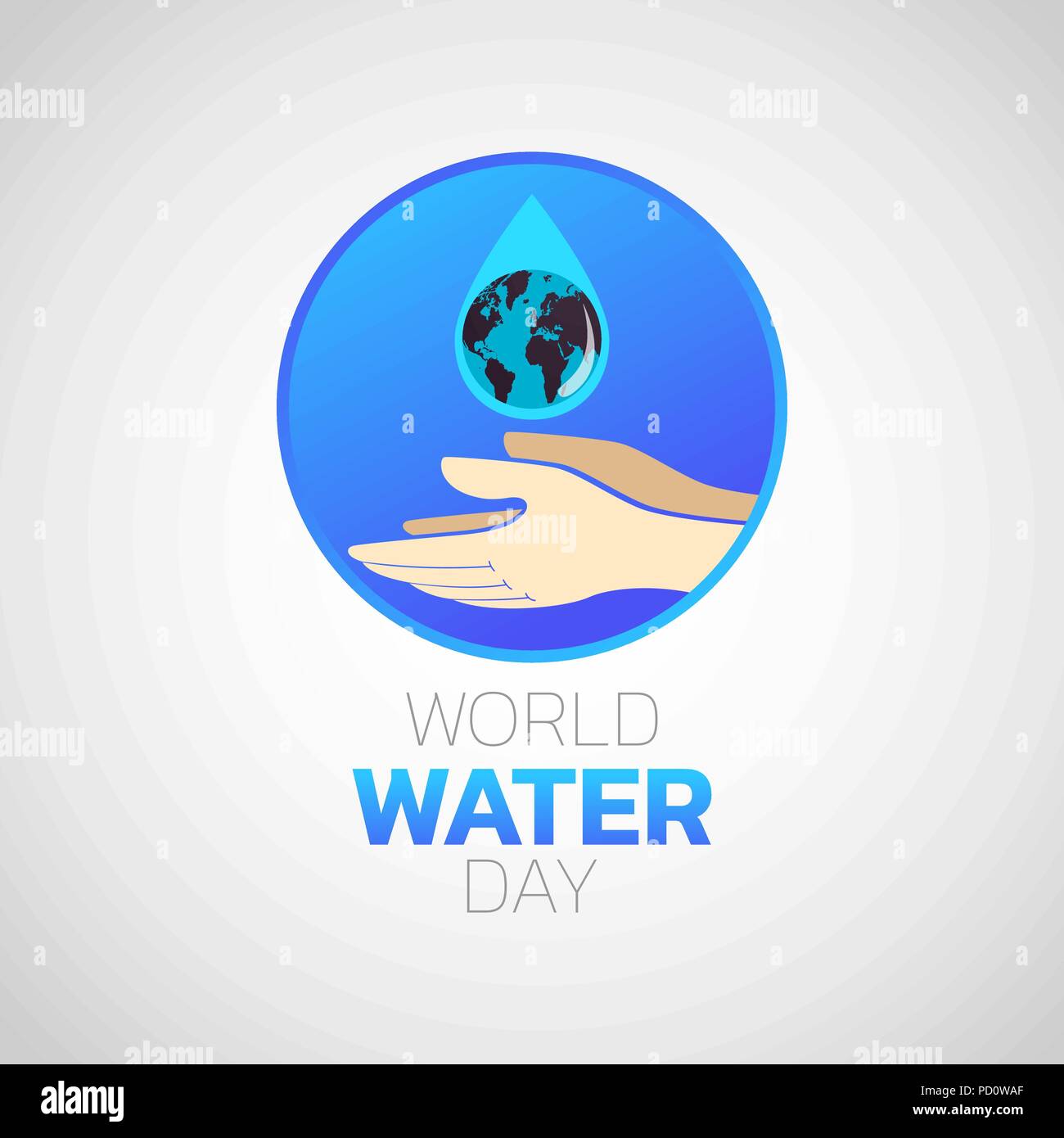 world water day logo icon design, vector illustration Stock Vector ...