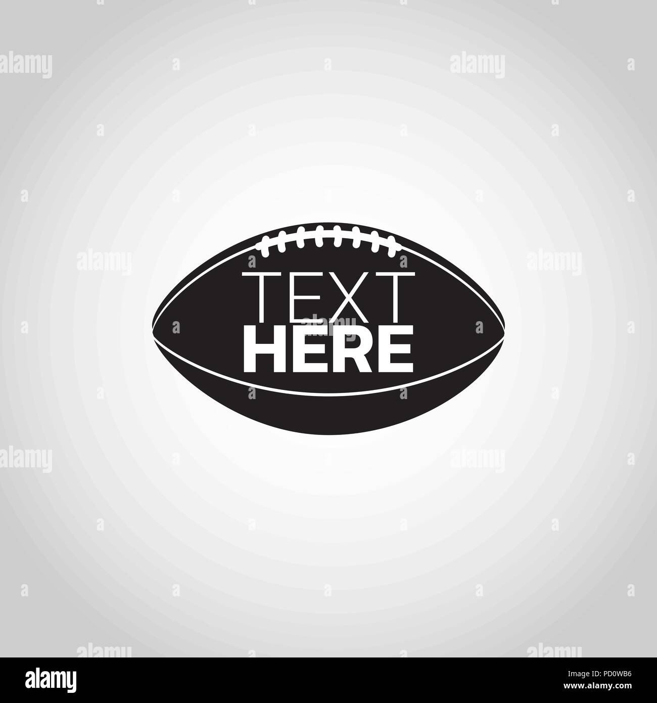 american football Vector Illustration Stock Vector Image & Art - Alamy