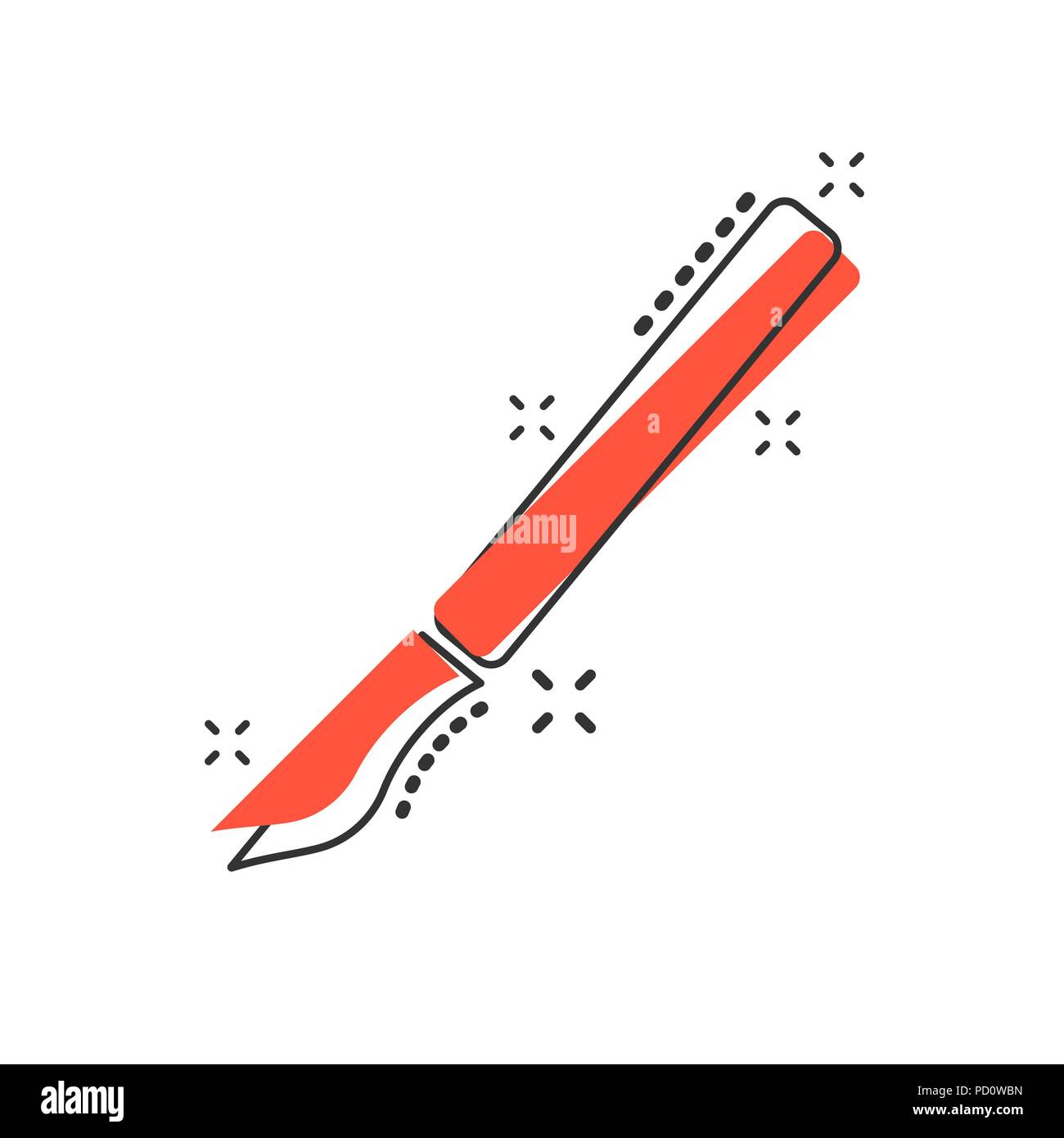 Cartoon scalpel surgery tool hospital Stock Vector Images - Alamy