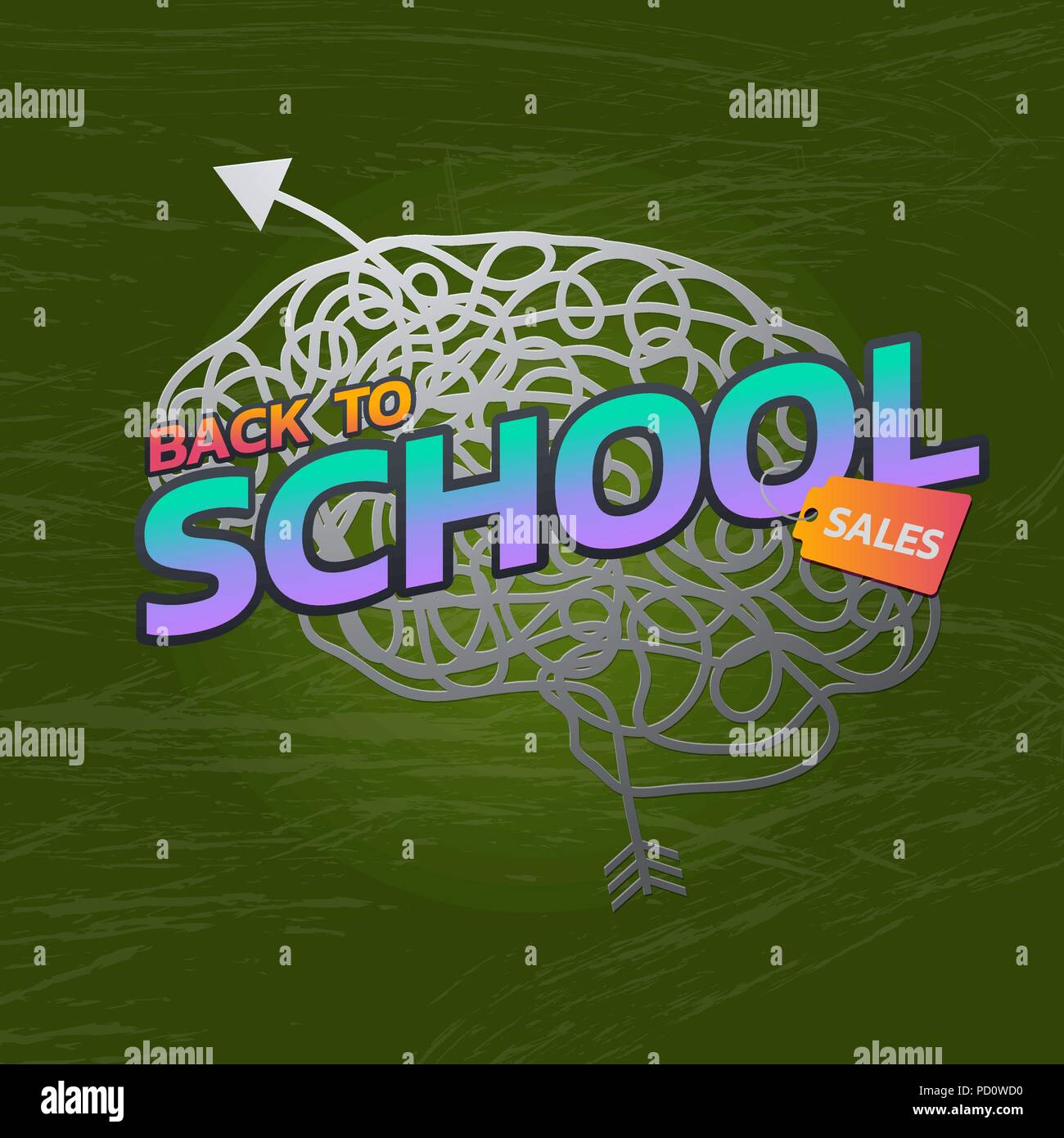 Back to school banner. Vector illustration Stock Vector Image & Art - Alamy
