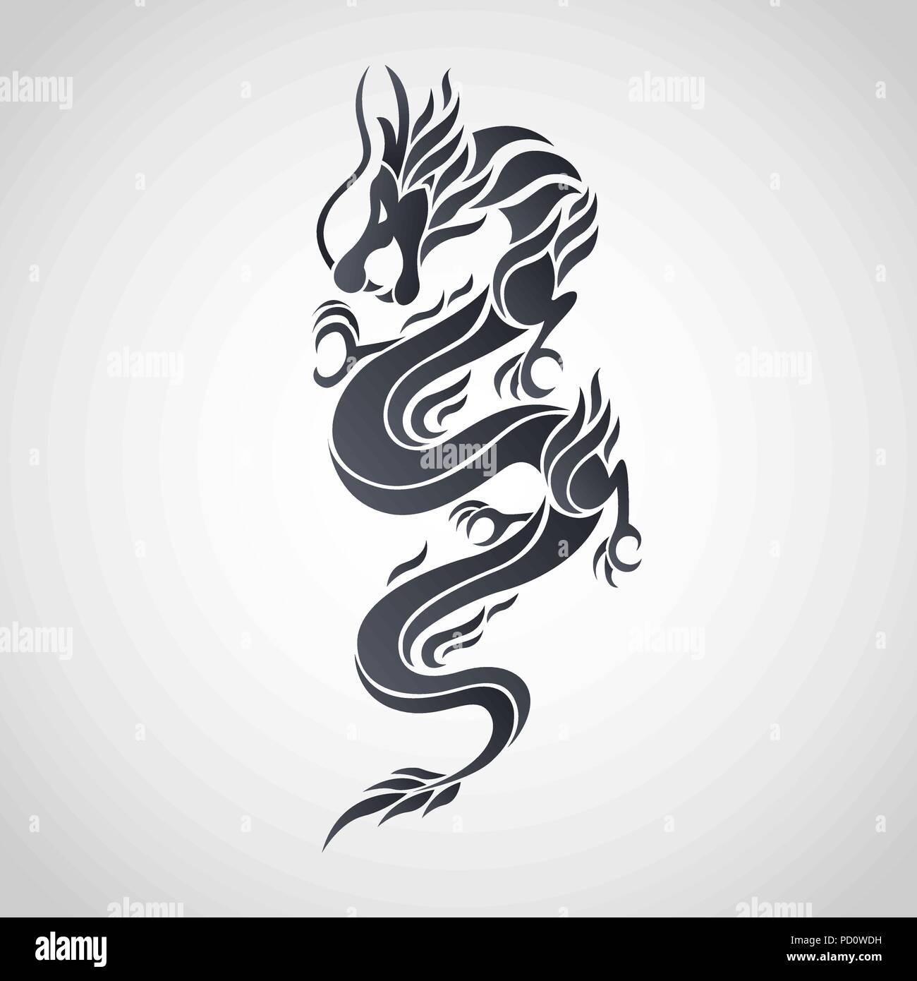 Dragon logo. Vector illustration Stock Vector Image & Art - Alamy