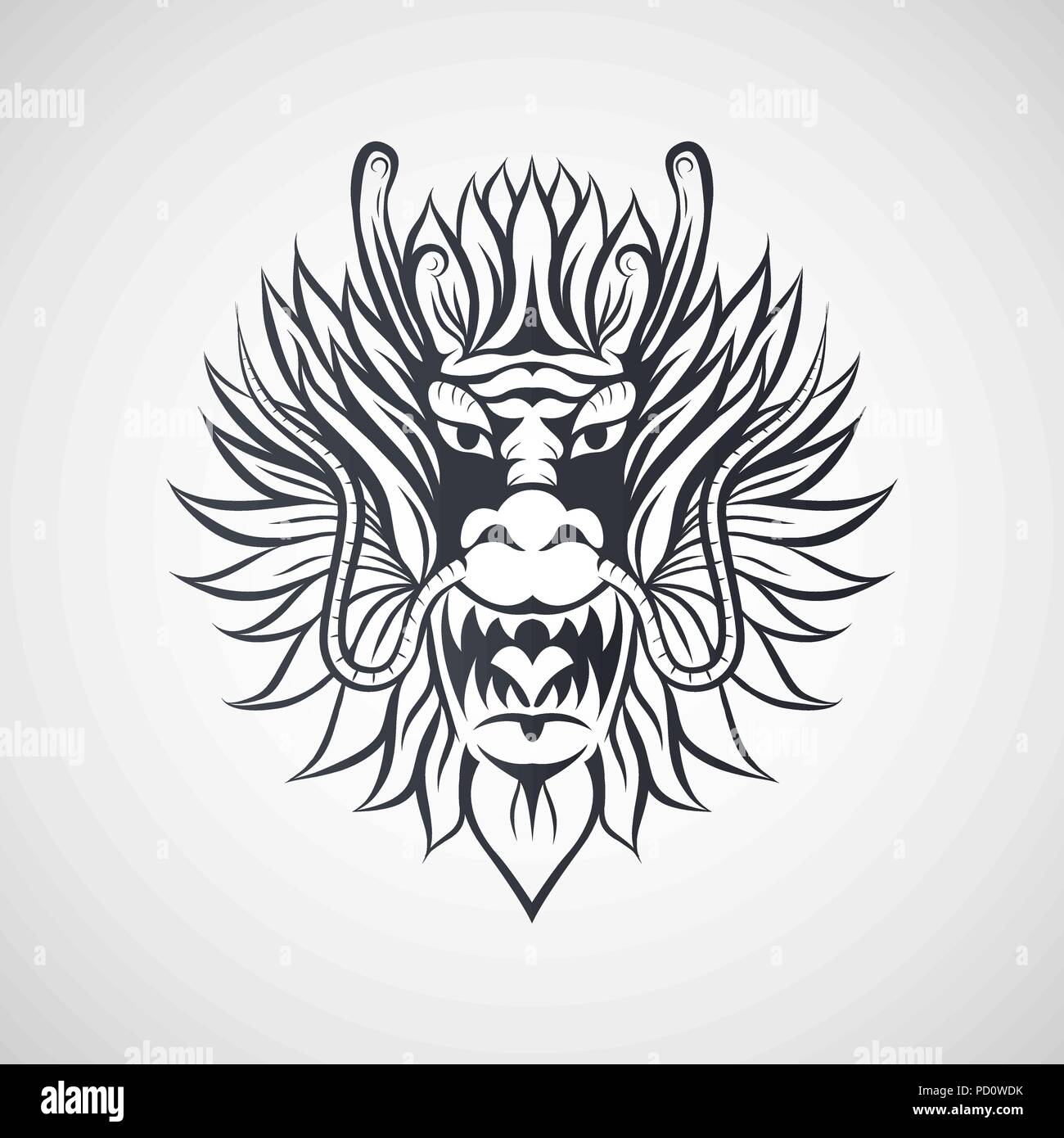 Dragon logo. Vector illustration Stock Vector Image & Art - Alamy