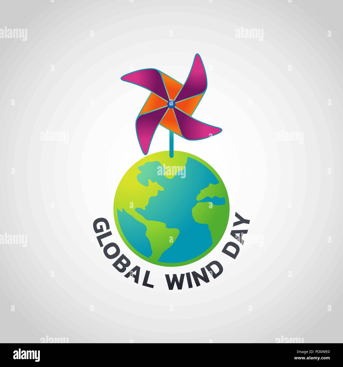 Global wind day vector. Vector illustration Stock Vector Image & Art ...