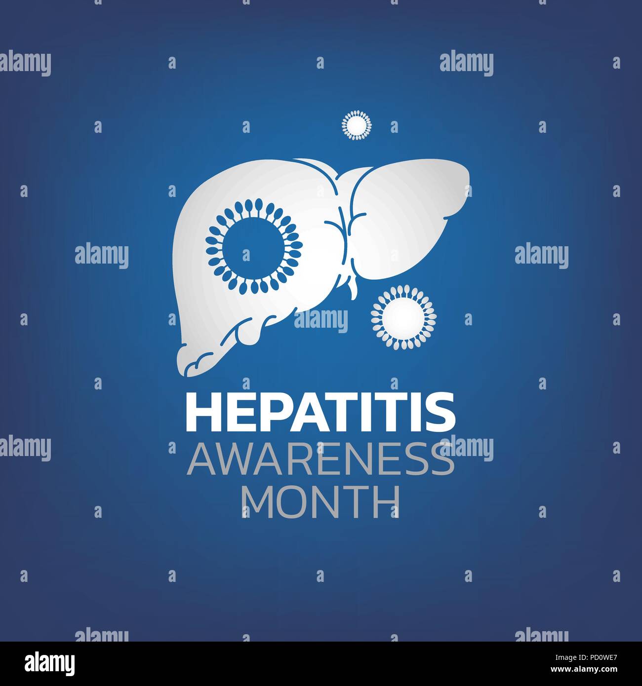 Hepatitis Awareness Month, Vector Illustration Stock Vector Image & Art - Alamy