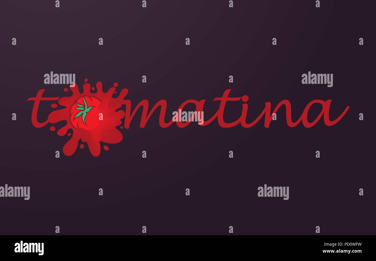 la tomatina logo icon, tomato battle Stock Vector Image & Art - Alamy