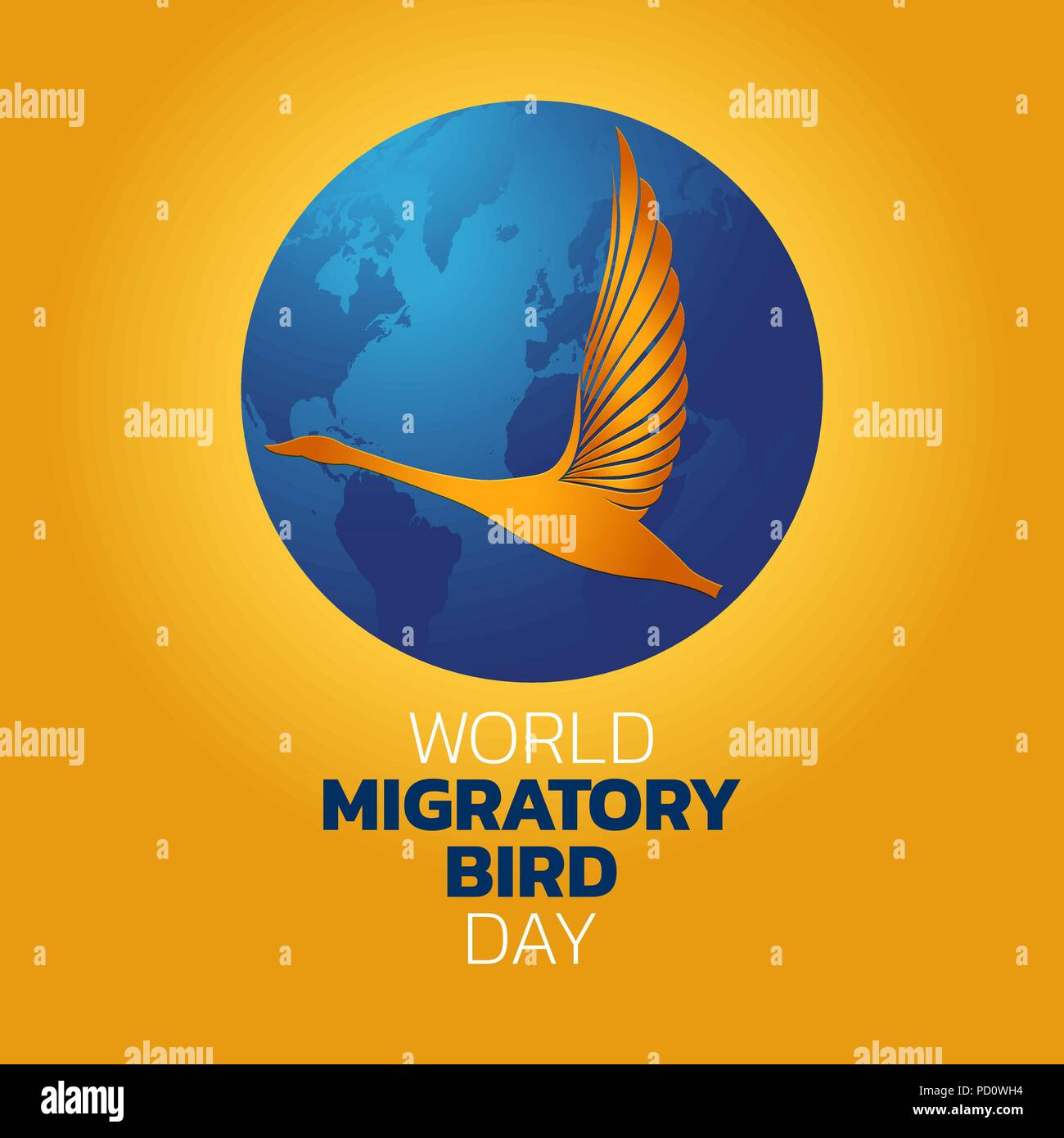 World Migratory Bird Day, vector illustration Stock Vector Image & Art ...