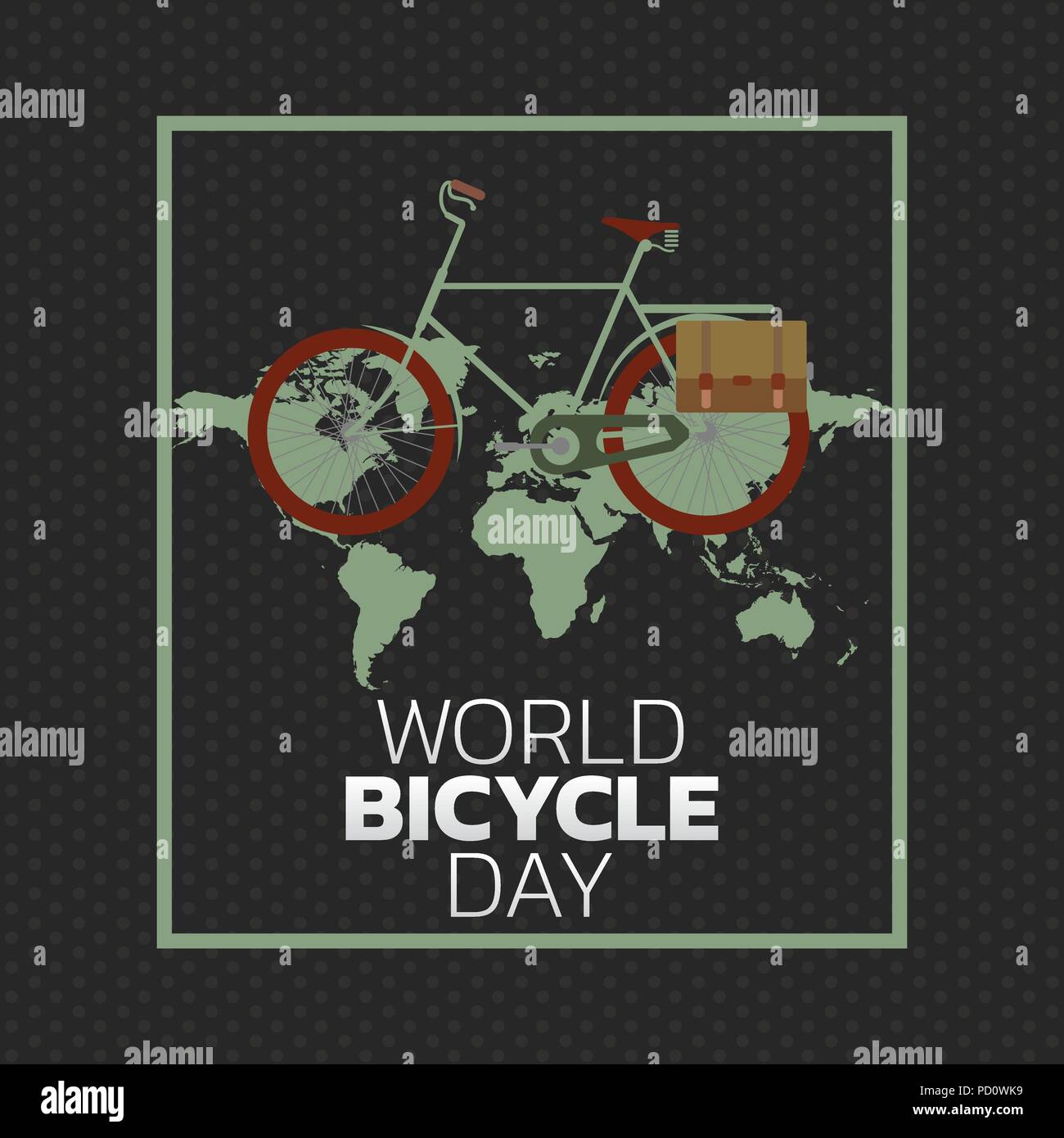 World Bicycle Day. Vector illustration Stock Vector Image & Art - Alamy