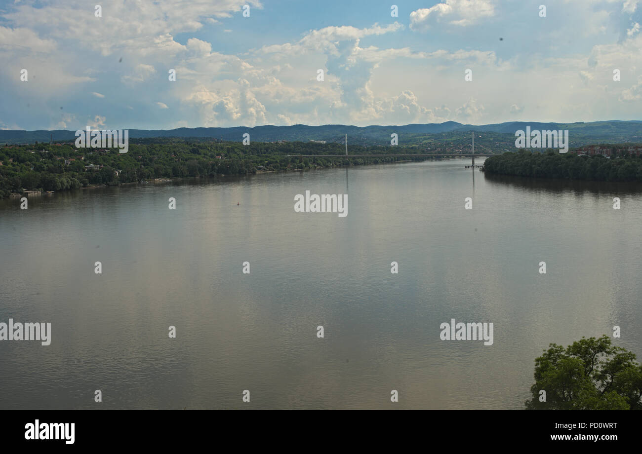 Panoramic view on river Danube in Novi Sad, Serbia Stock Photo - Alamy