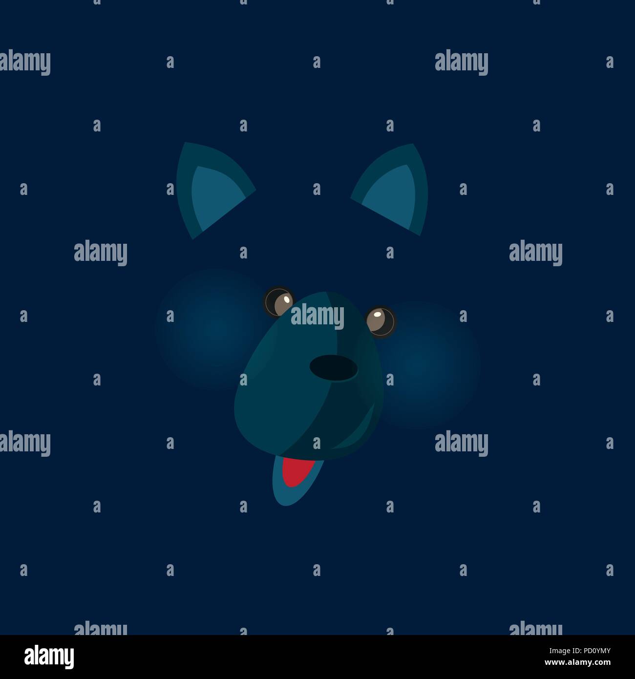 Wolf frame drawing Stock Vector Images - Alamy